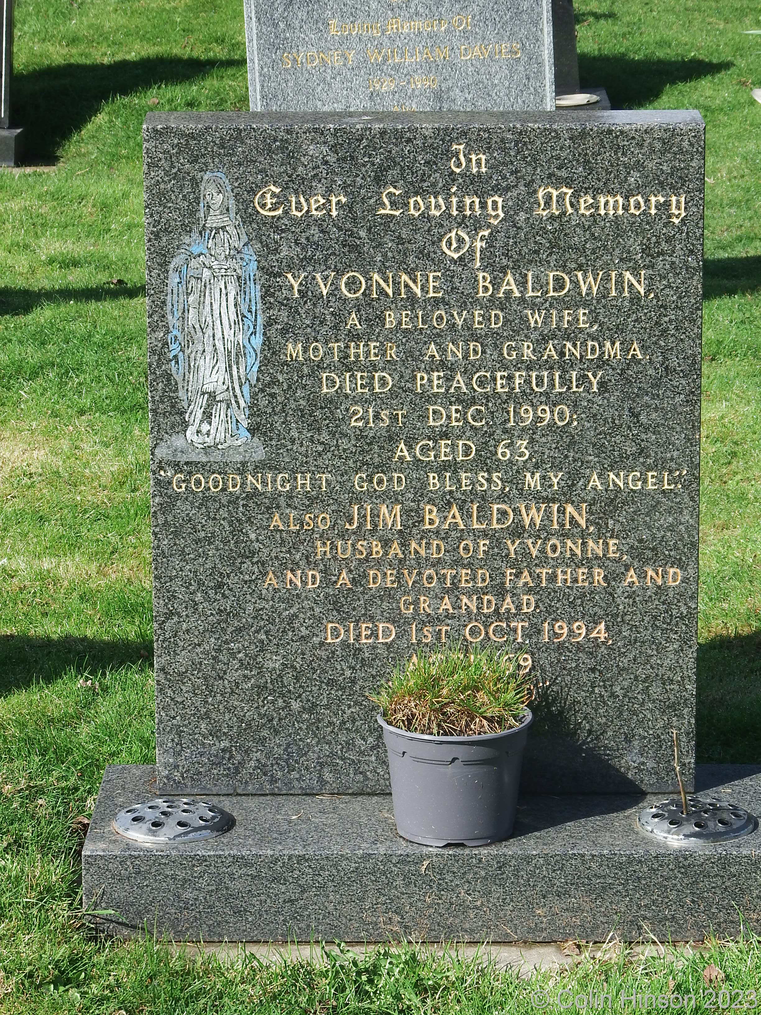 GENUKI: Anlaby Cemetery gravestones, Yorkshire (East Riding)