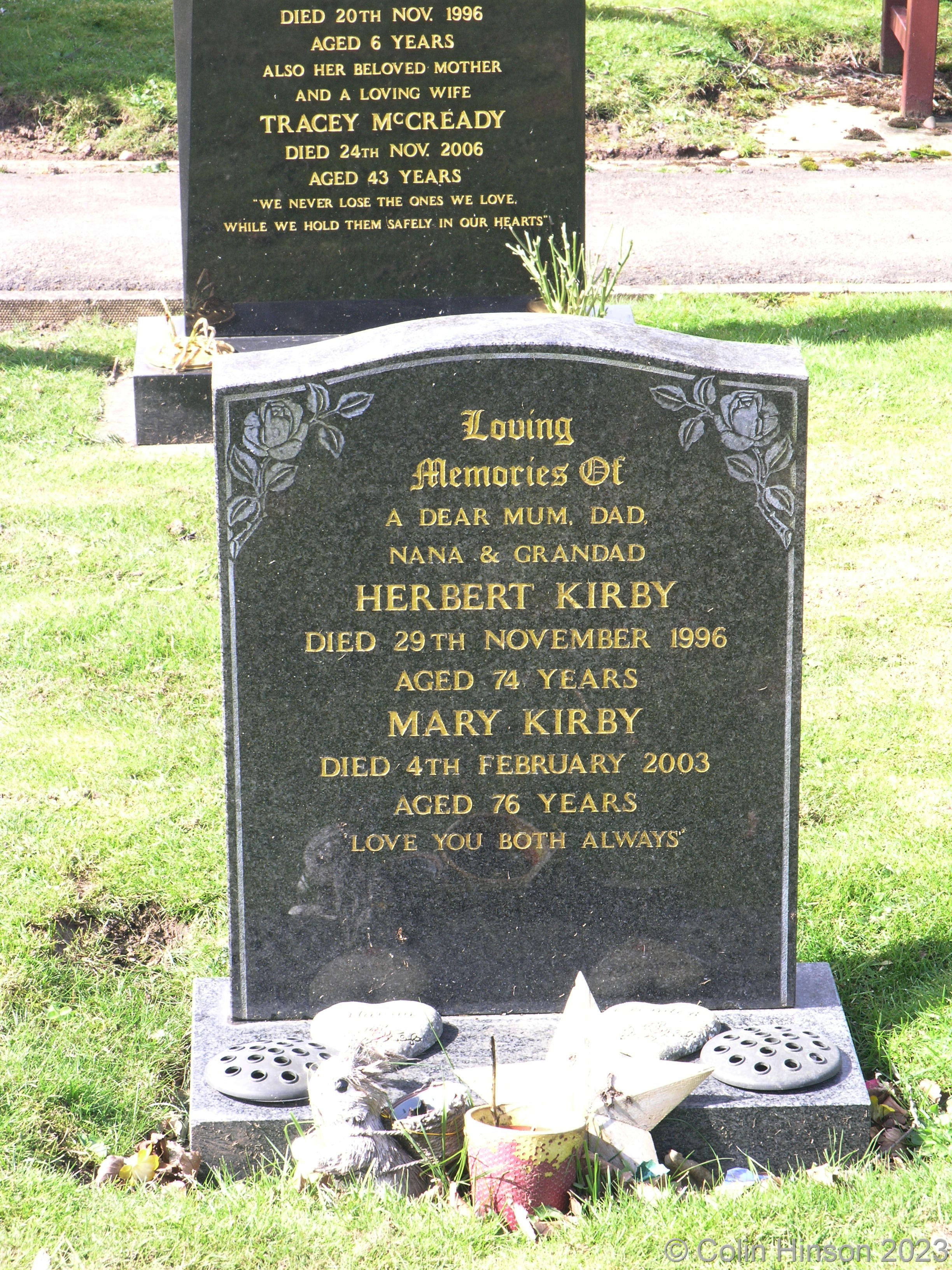 GENUKI: Anlaby Cemetery gravestones, Yorkshire (East Riding)