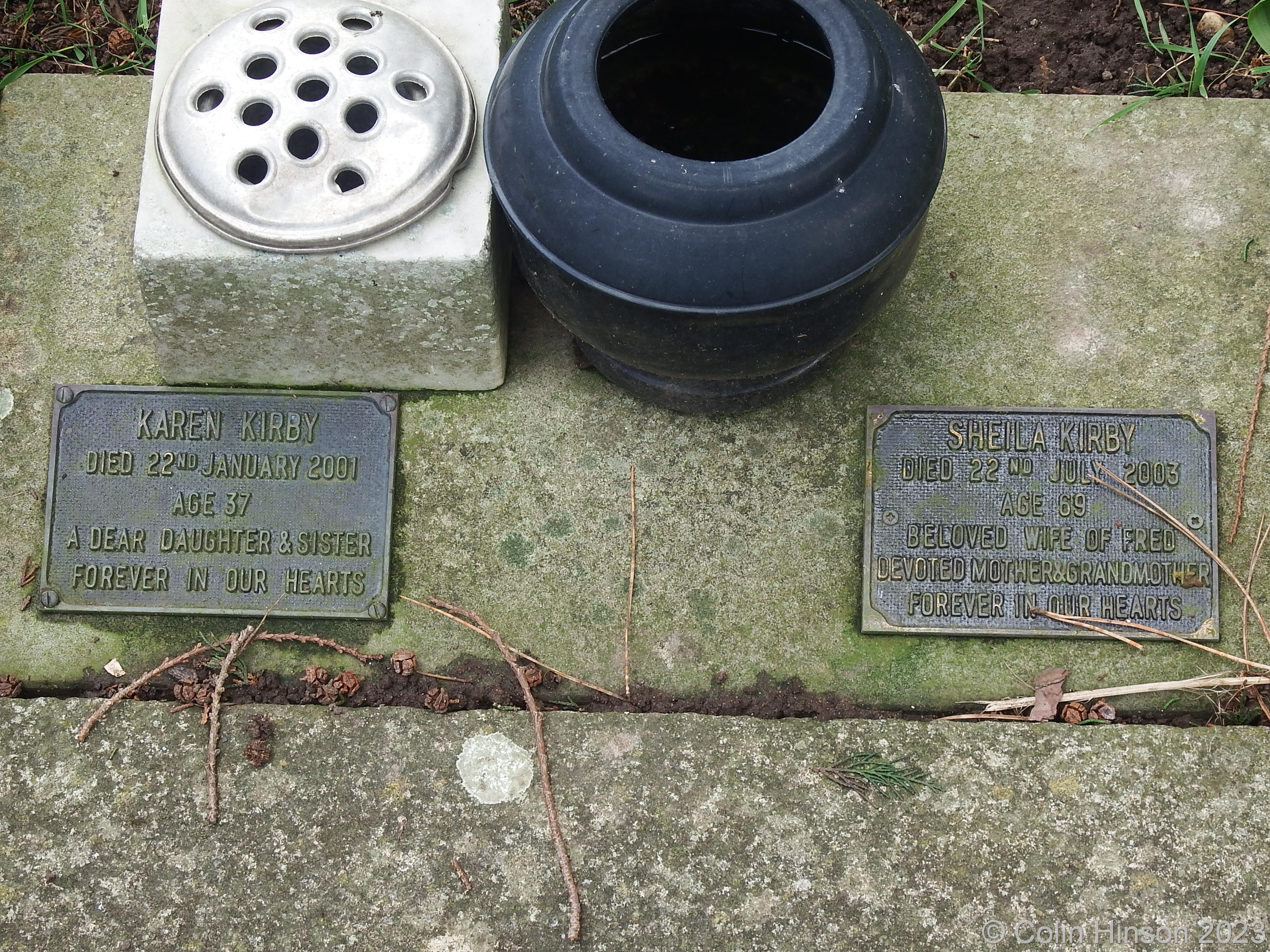 GENUKI: Anlaby Cemetery gravestones, Yorkshire (East Riding)