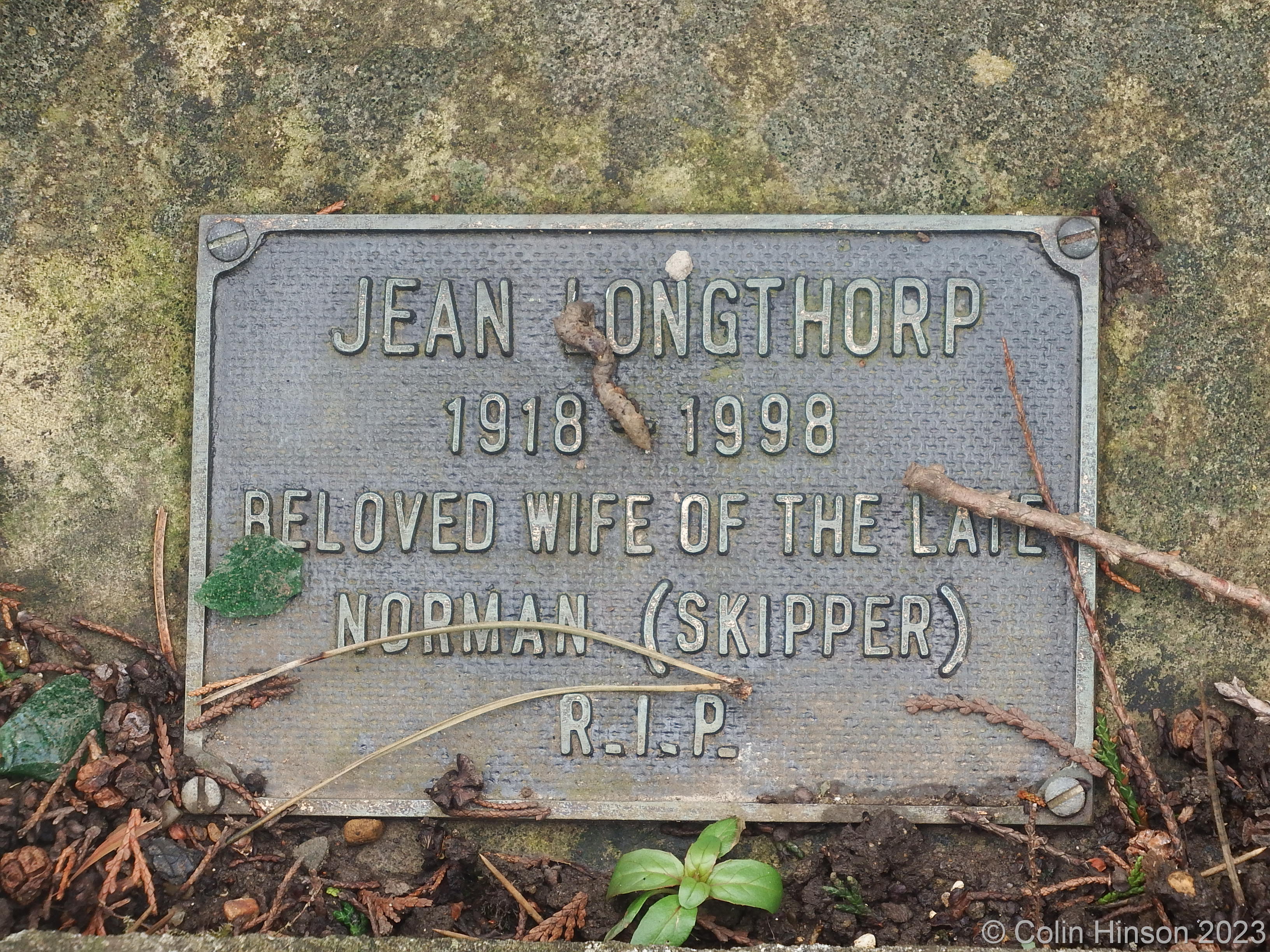 GENUKI: Anlaby Cemetery gravestones, Yorkshire (East Riding)