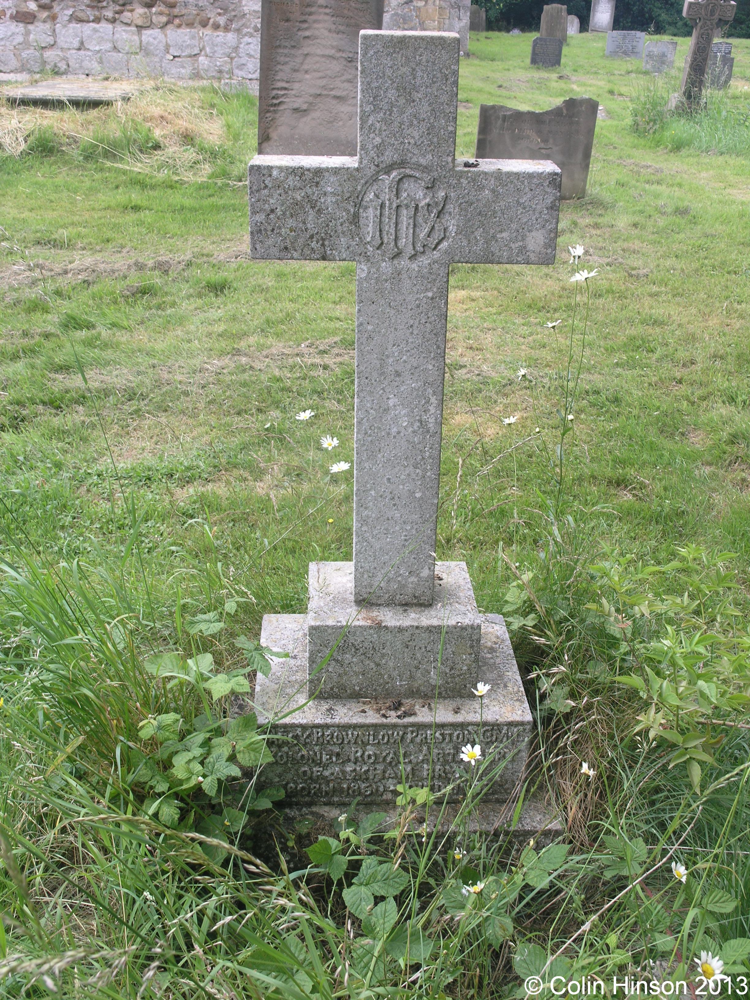 GENUKI: Askham Bryan Churchyard gravestones etc., Yorkshire (Ainsty)