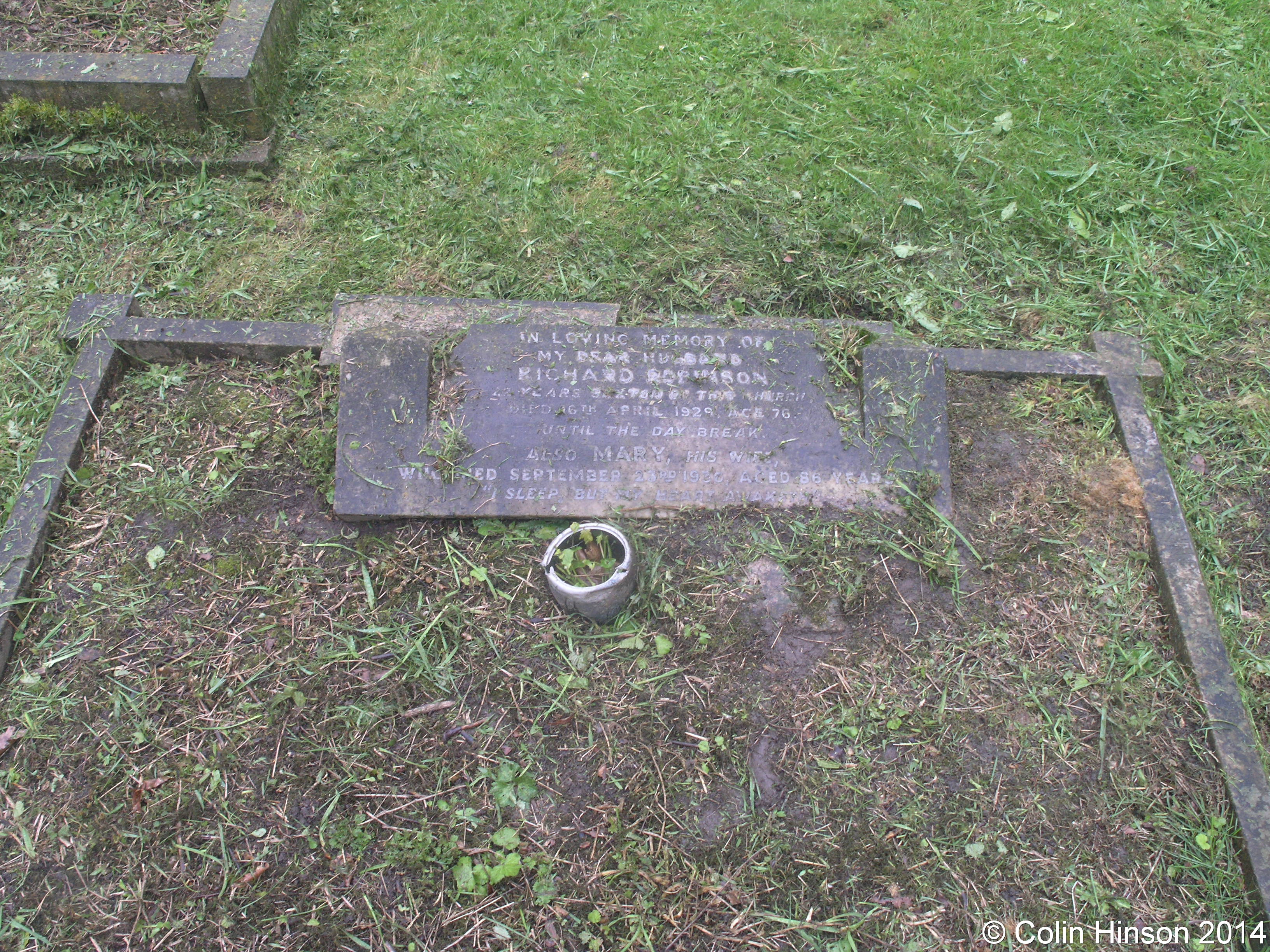 GENUKI: Beeford Churchyard gravestones etc., Yorkshire (East Riding)