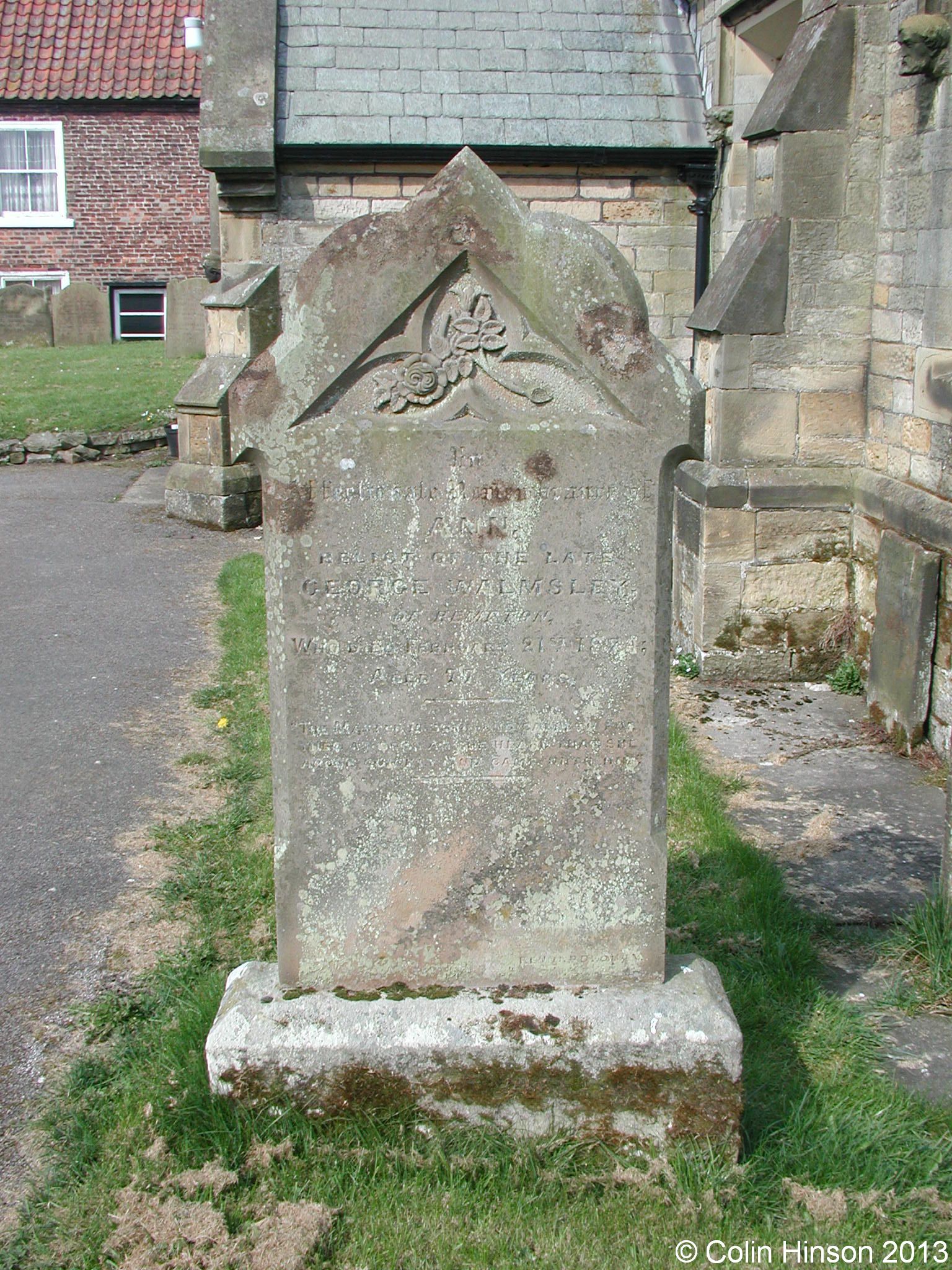 GENUKI: Bempton Churchyard gravestones etc., Yorkshire (East Riding)