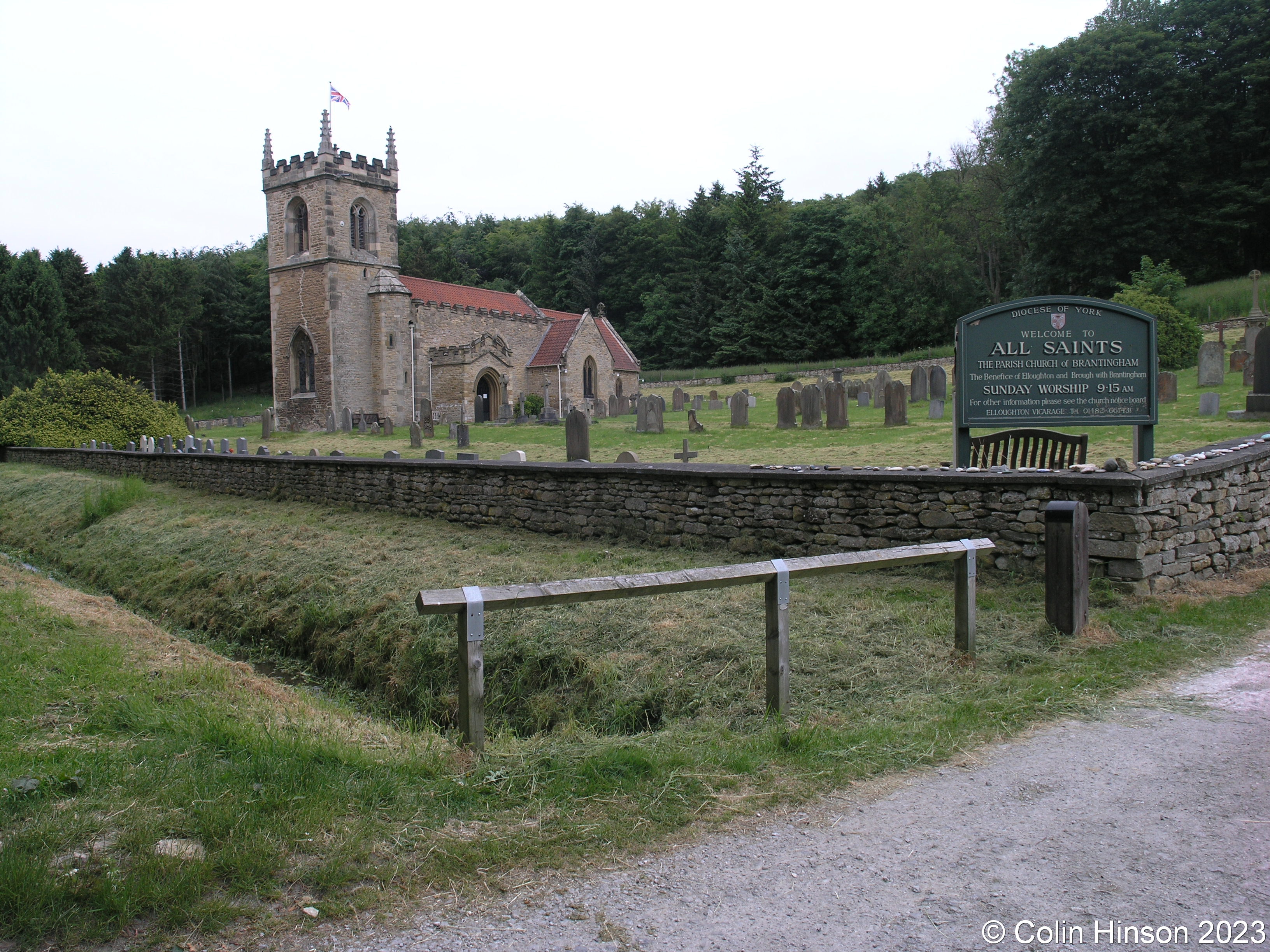 GENUKI: Brantingham Churchyard gravestones etc., Yorkshire (East Riding)