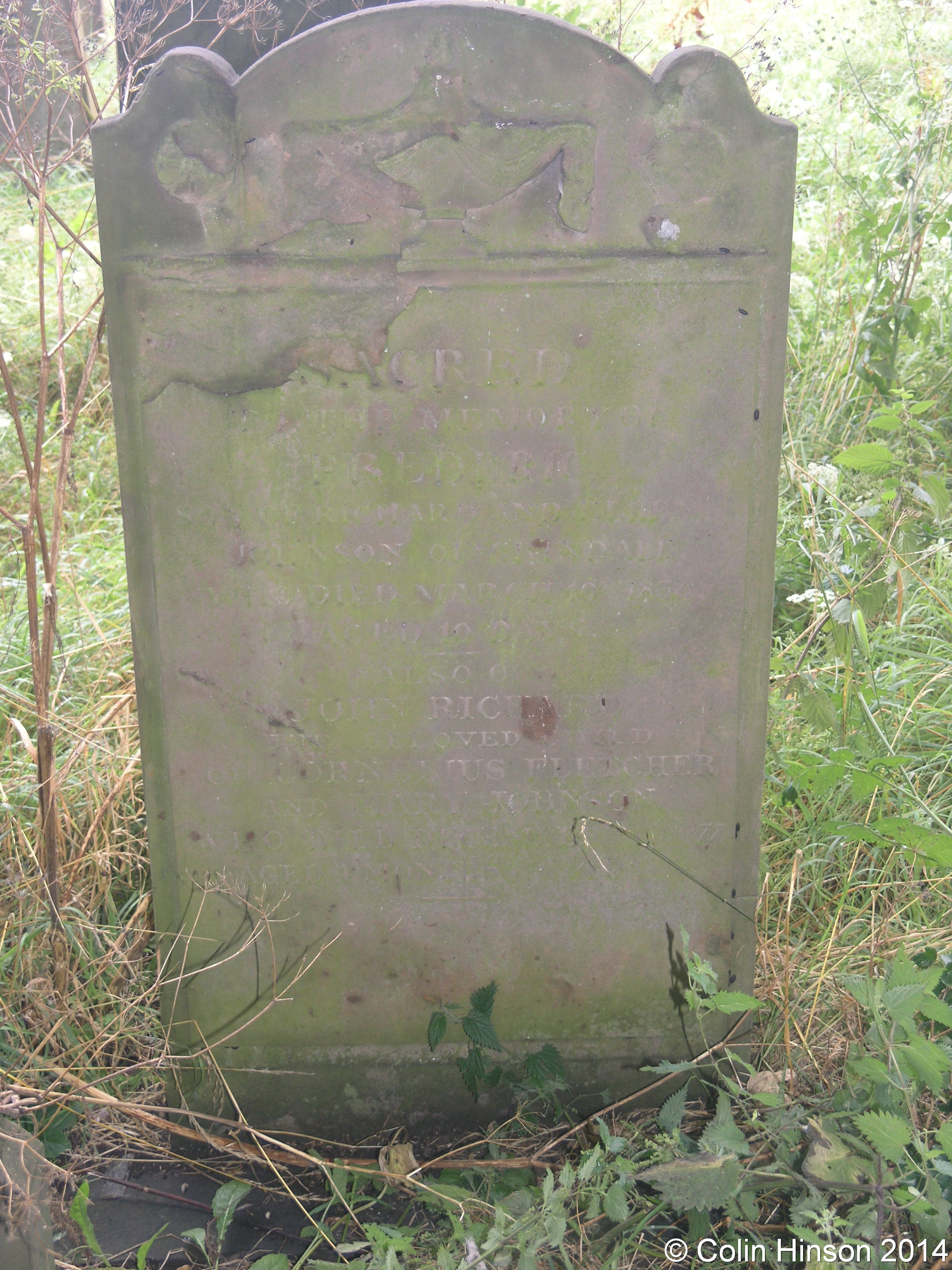 GENUKI: Bridlington Churchyard gravestones etc., Yorkshire (East Riding)