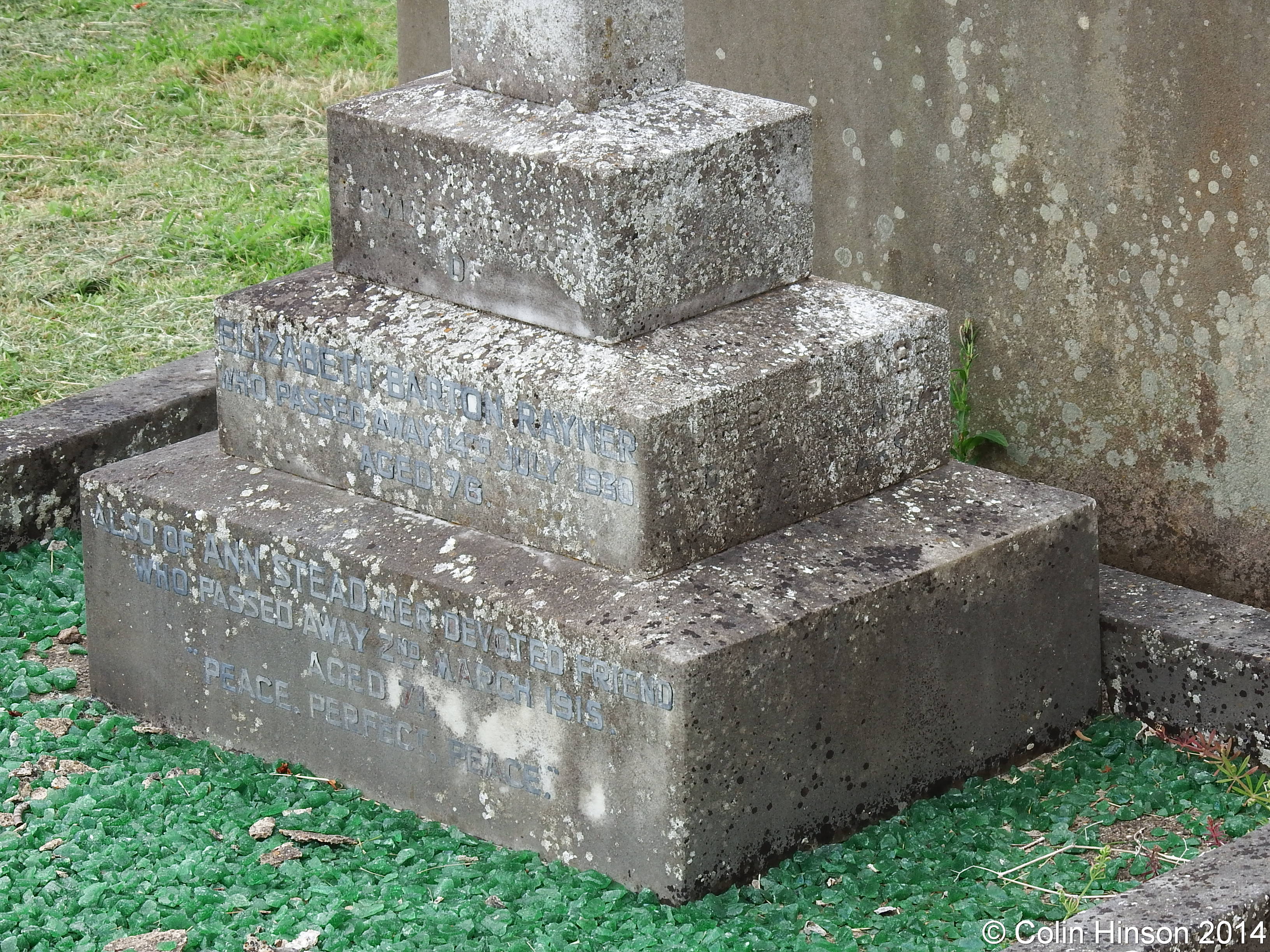 GENUKI: Bridlington Cemetery gravestones etc., Yorkshire (East Riding)
