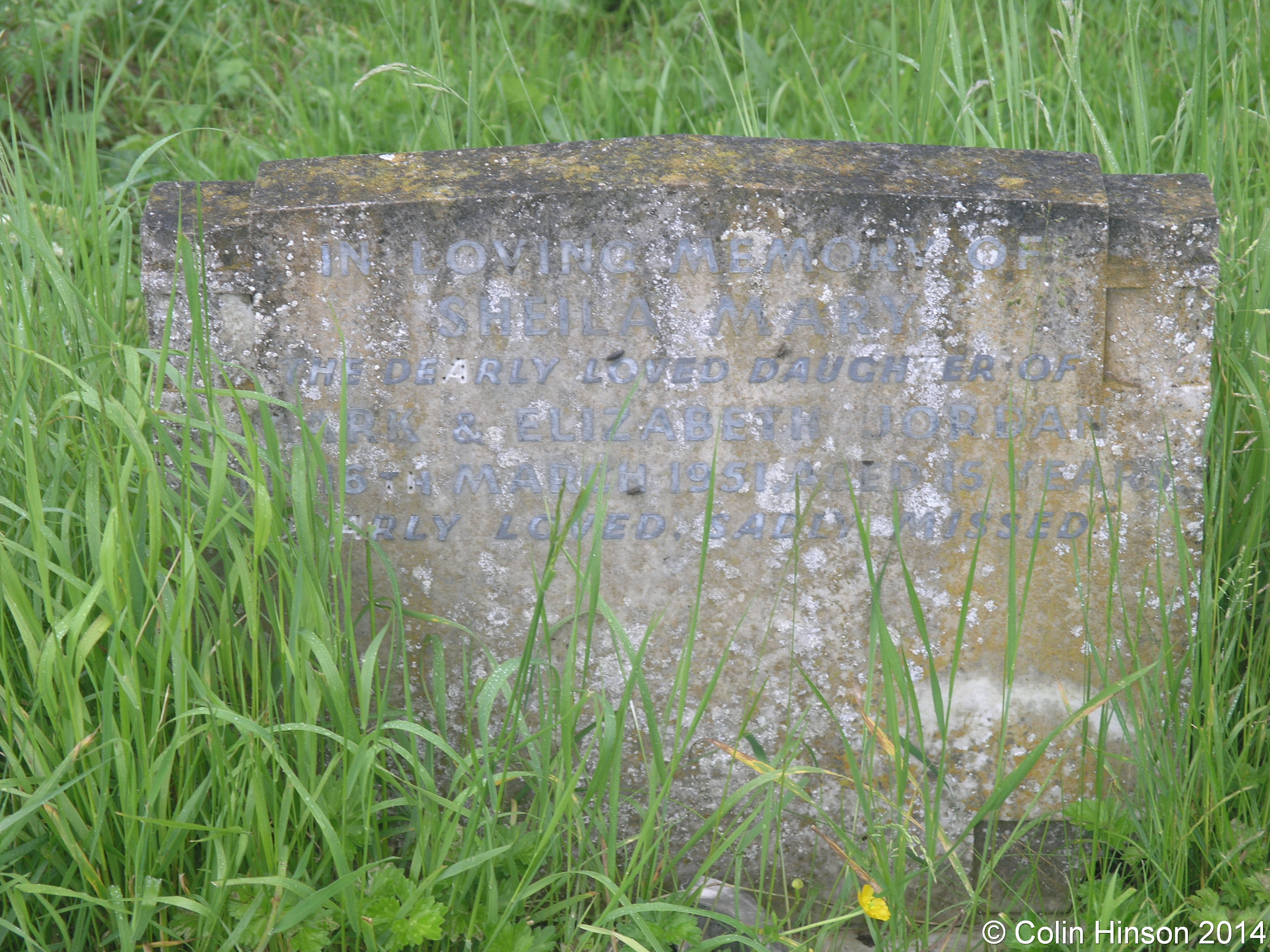 GENUKI: Carnaby Churchyard gravestones etc., Yorkshire (East Riding)