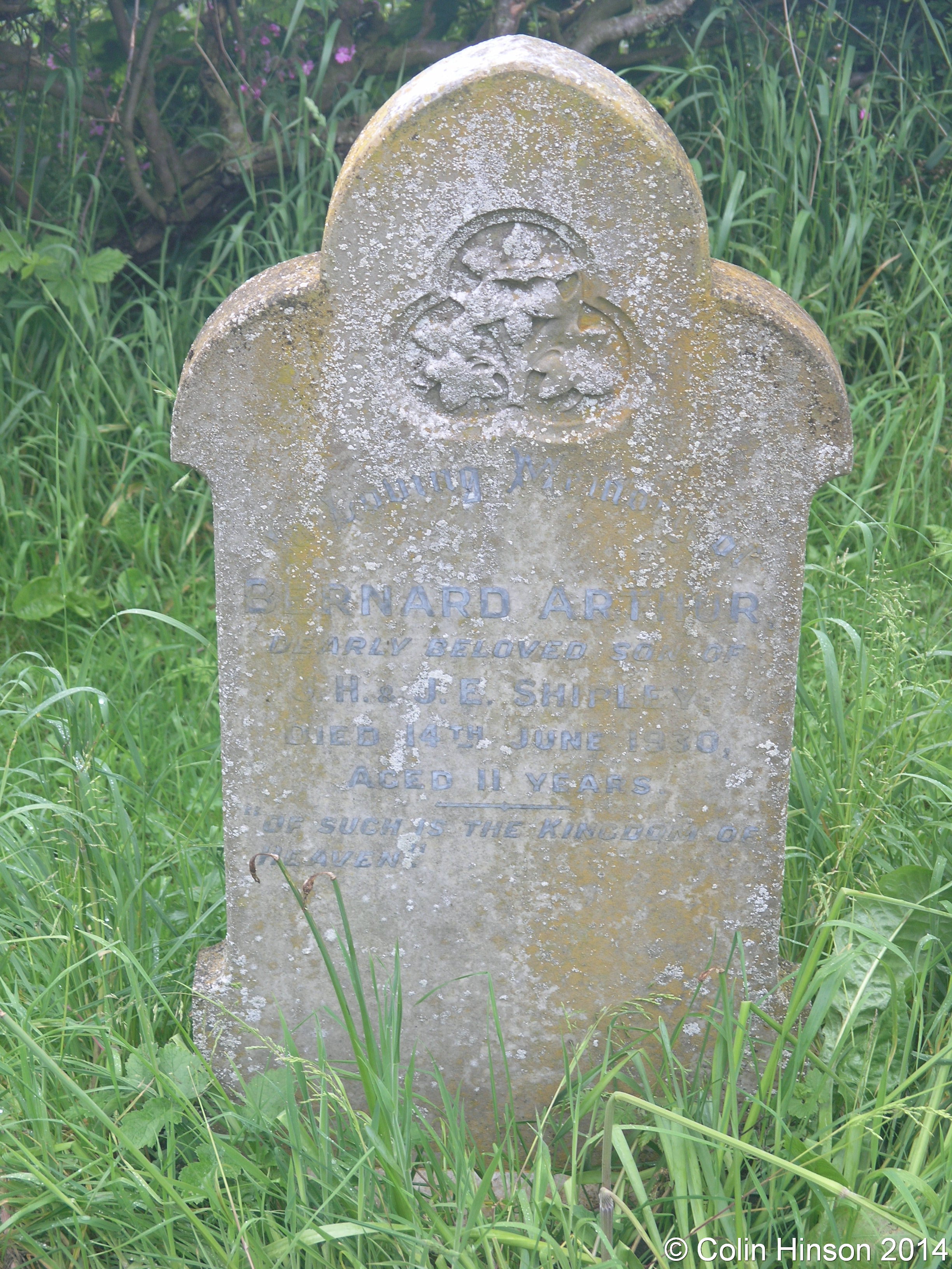 GENUKI: Carnaby Churchyard gravestones etc., Yorkshire (East Riding)