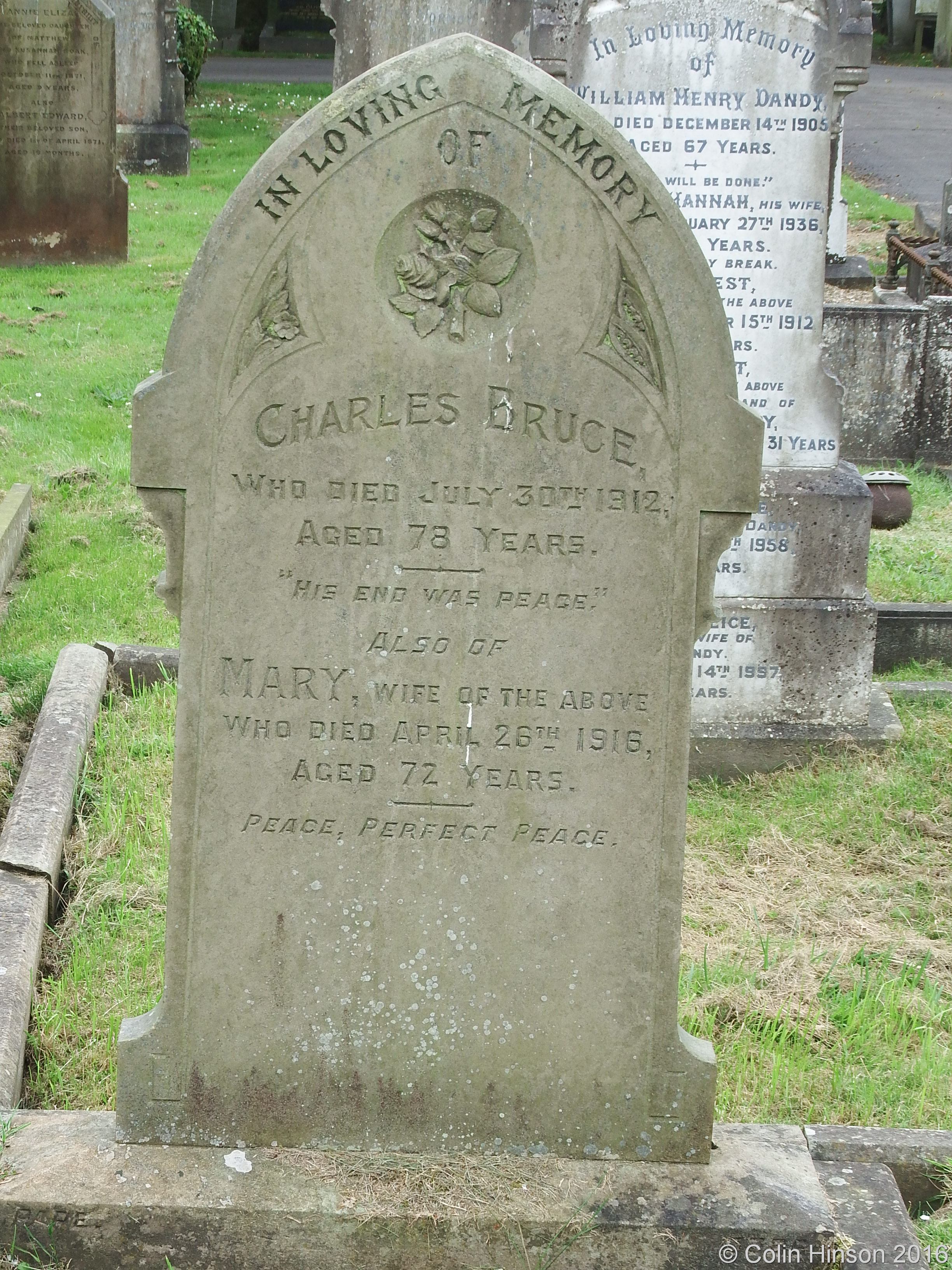 GENUKI: Driffield Cemetery gravestones etc., Yorkshire (East Riding)