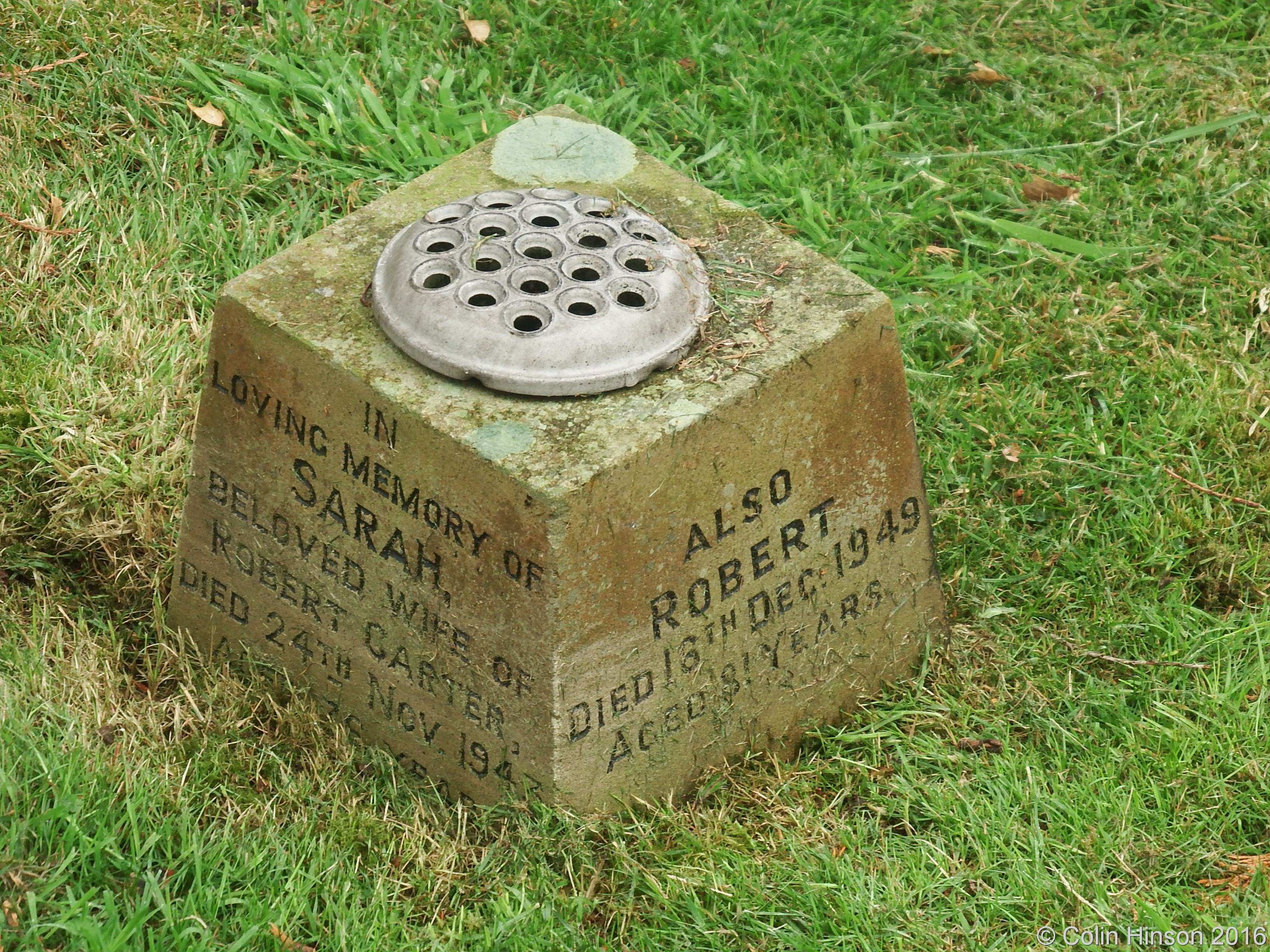 GENUKI: Driffield Cemetery gravestones etc., Yorkshire (East Riding)