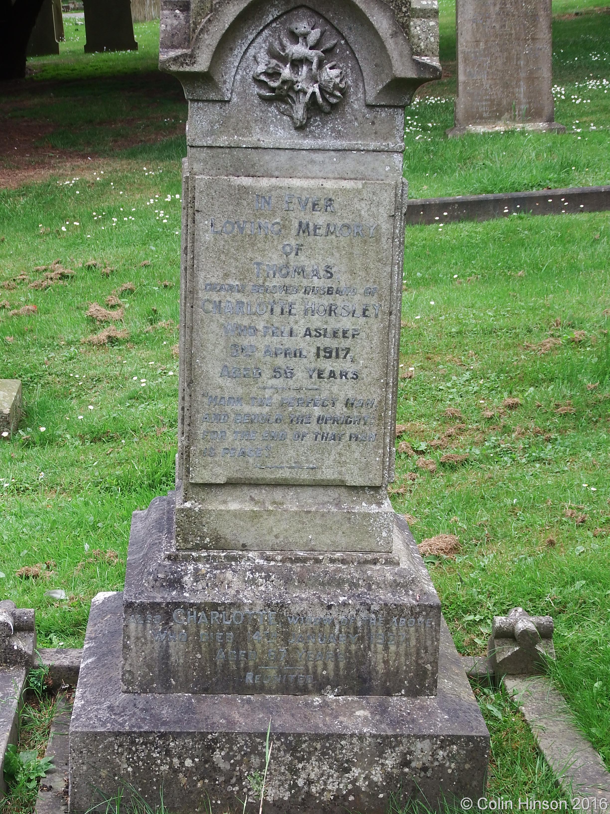 GENUKI: Driffield Cemetery gravestones etc., Yorkshire (East Riding)