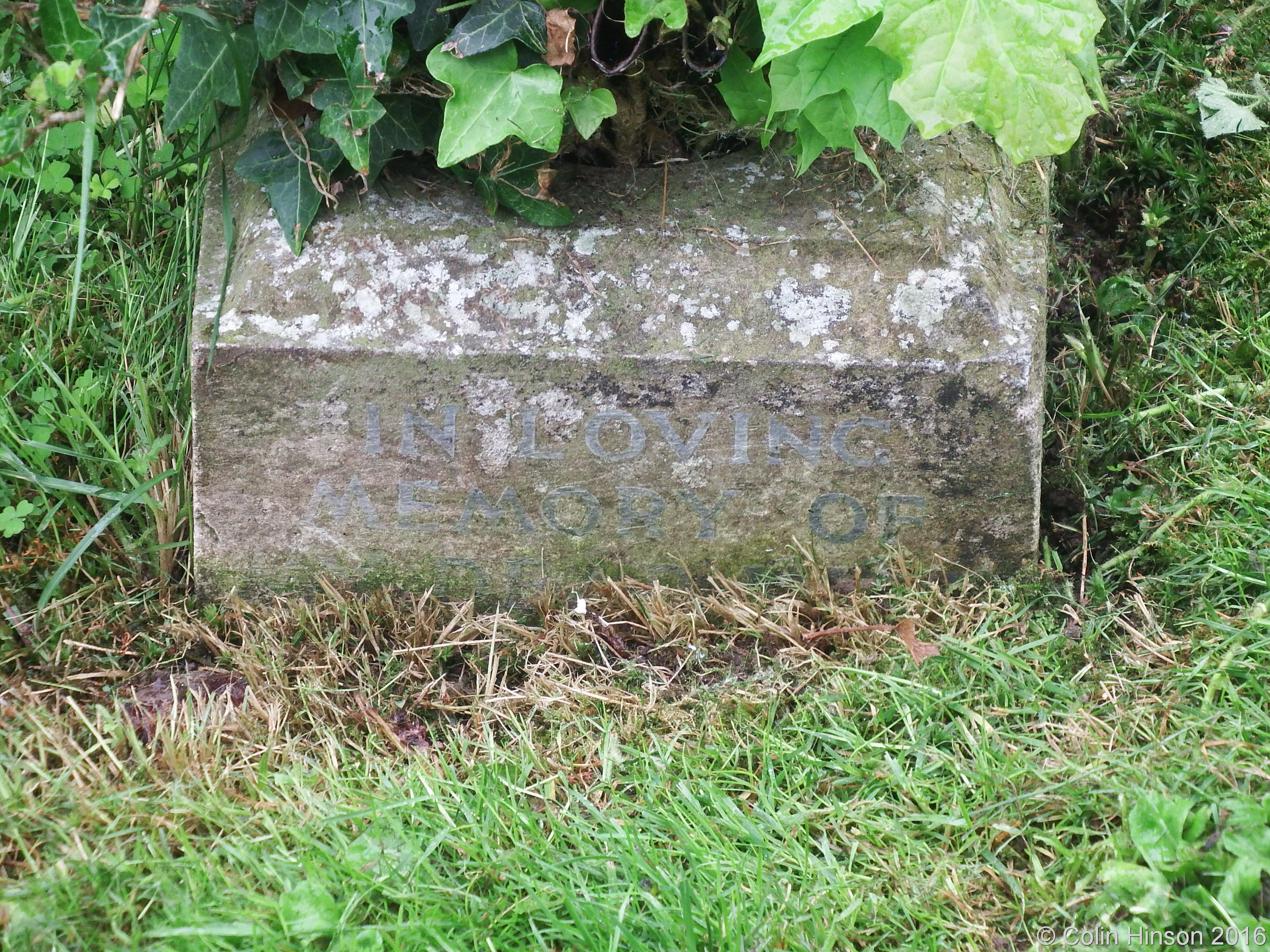 GENUKI: Driffield Cemetery gravestones etc., Yorkshire (East Riding)
