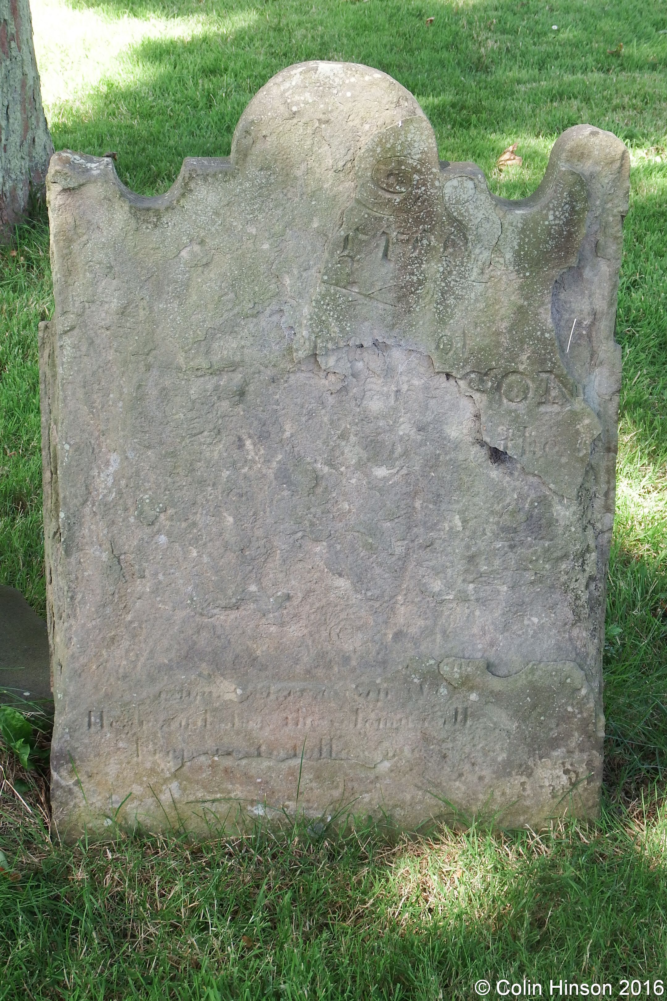 GENUKI: Easington Churchyard gravestones etc., Yorkshire (East Riding)