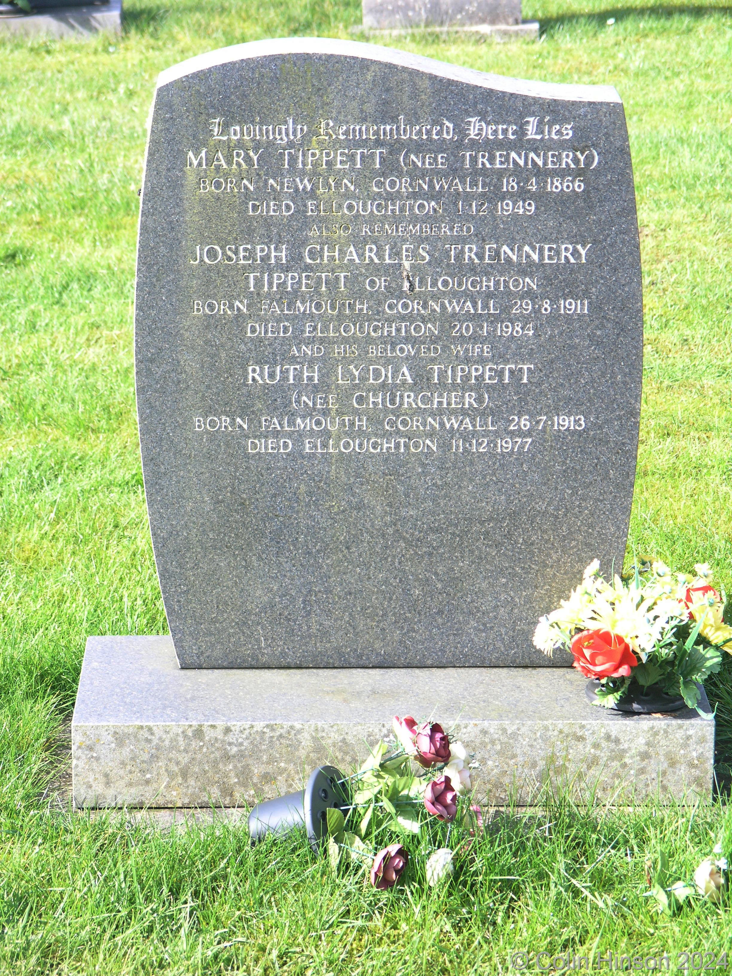 GENUKI: Elloughton Churchyard gravestones etc., Yorkshire (East Riding)