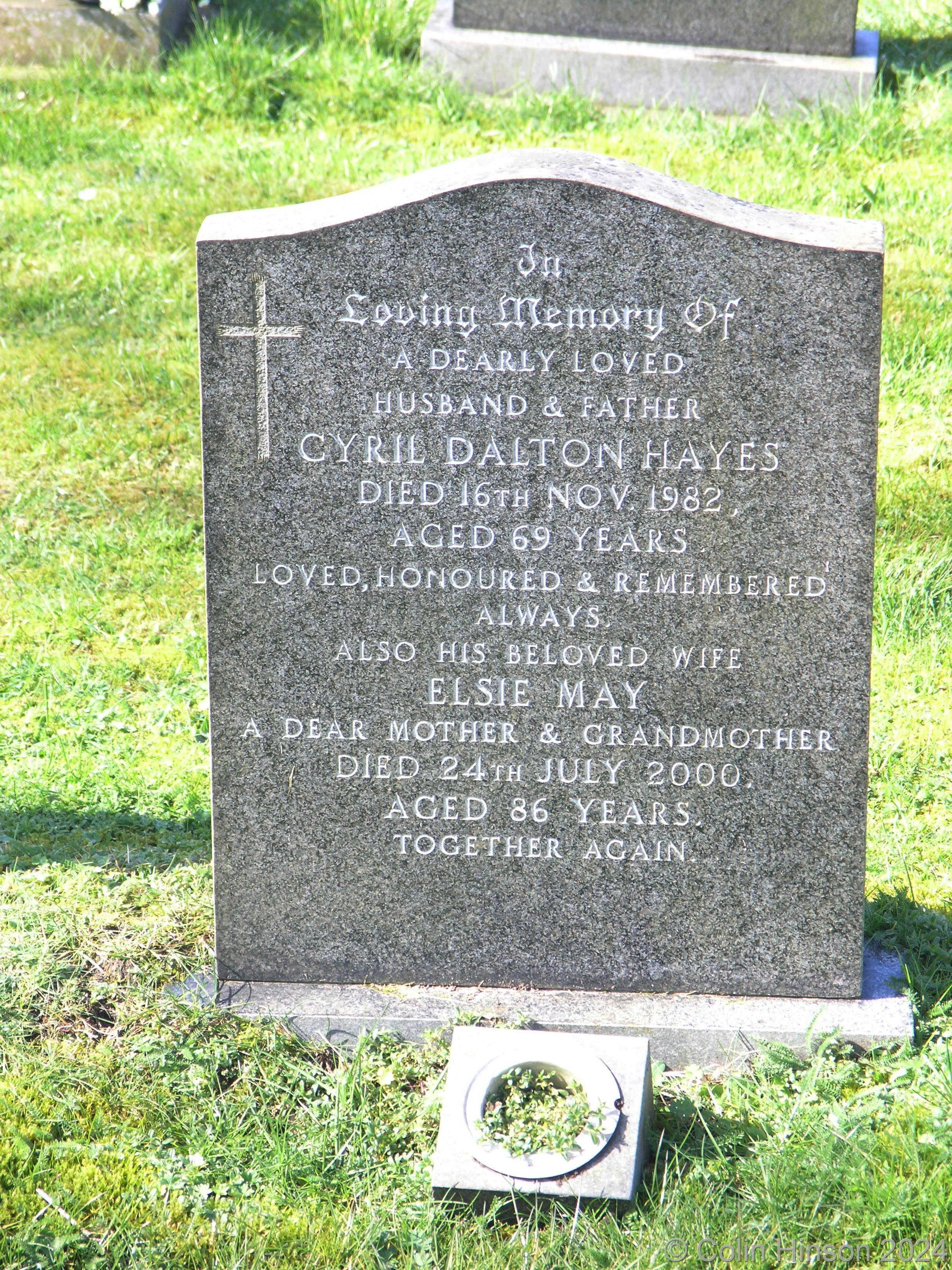 GENUKI: Elloughton Churchyard gravestones etc., Yorkshire (East Riding)