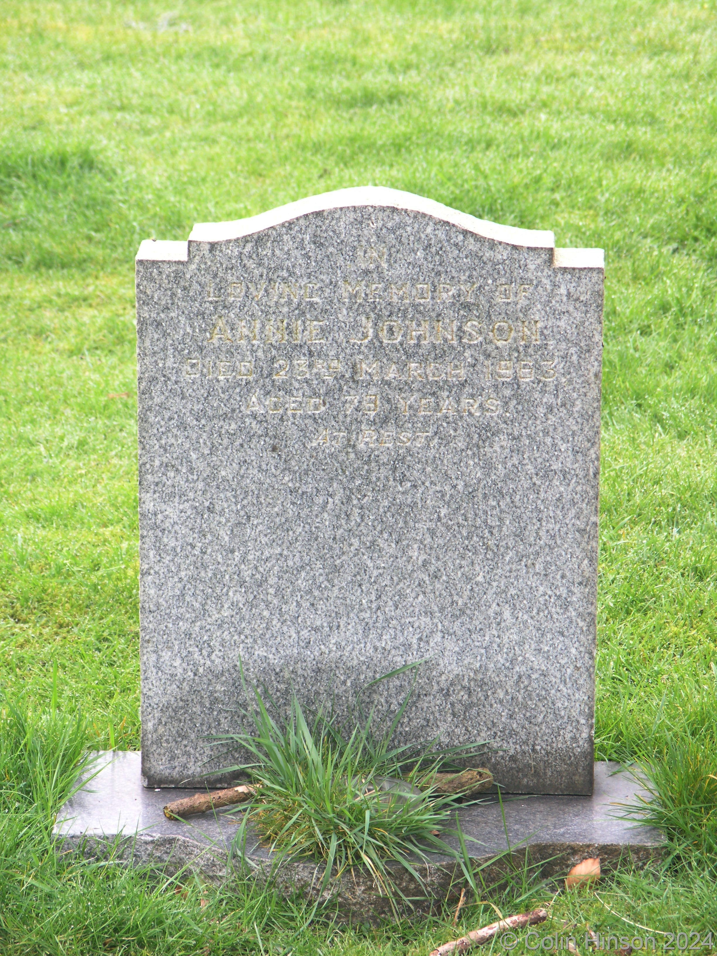 GENUKI: Elloughton Churchyard gravestones etc., Yorkshire (East Riding)