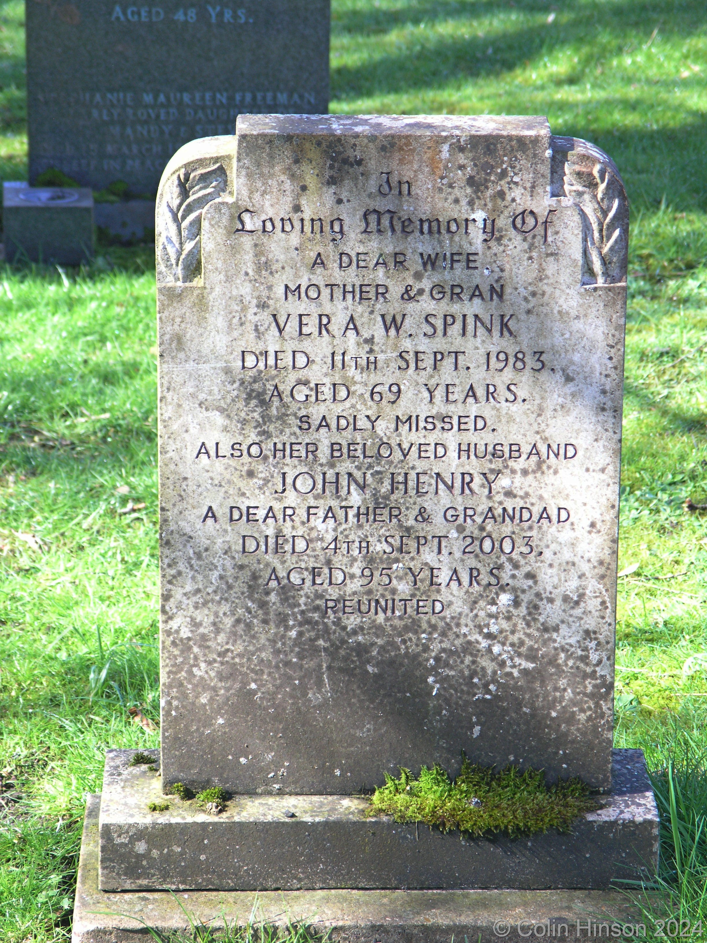 GENUKI: Elloughton Churchyard gravestones etc., Yorkshire (East Riding)