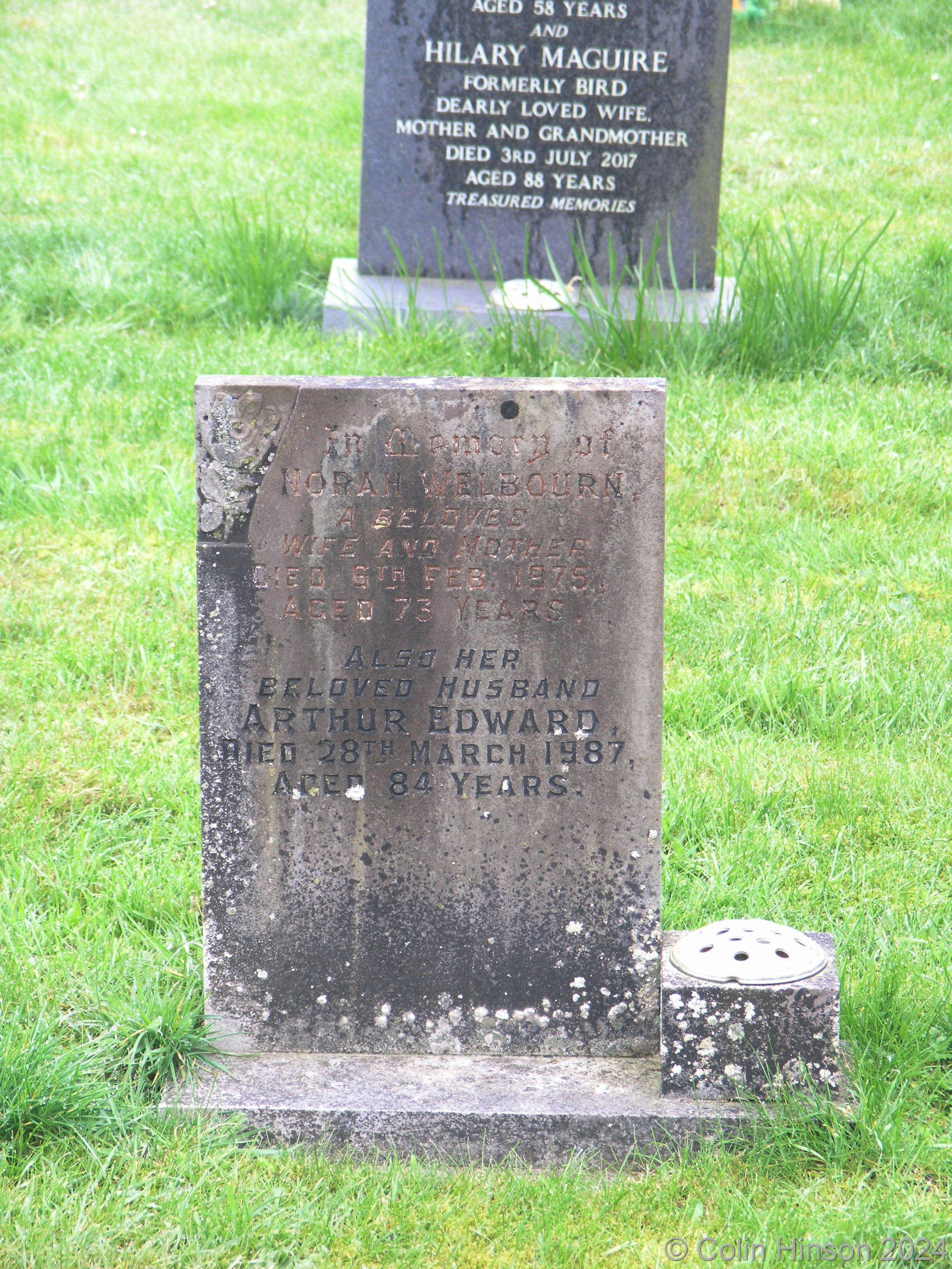 GENUKI: Elloughton Churchyard gravestones etc., Yorkshire (East Riding)