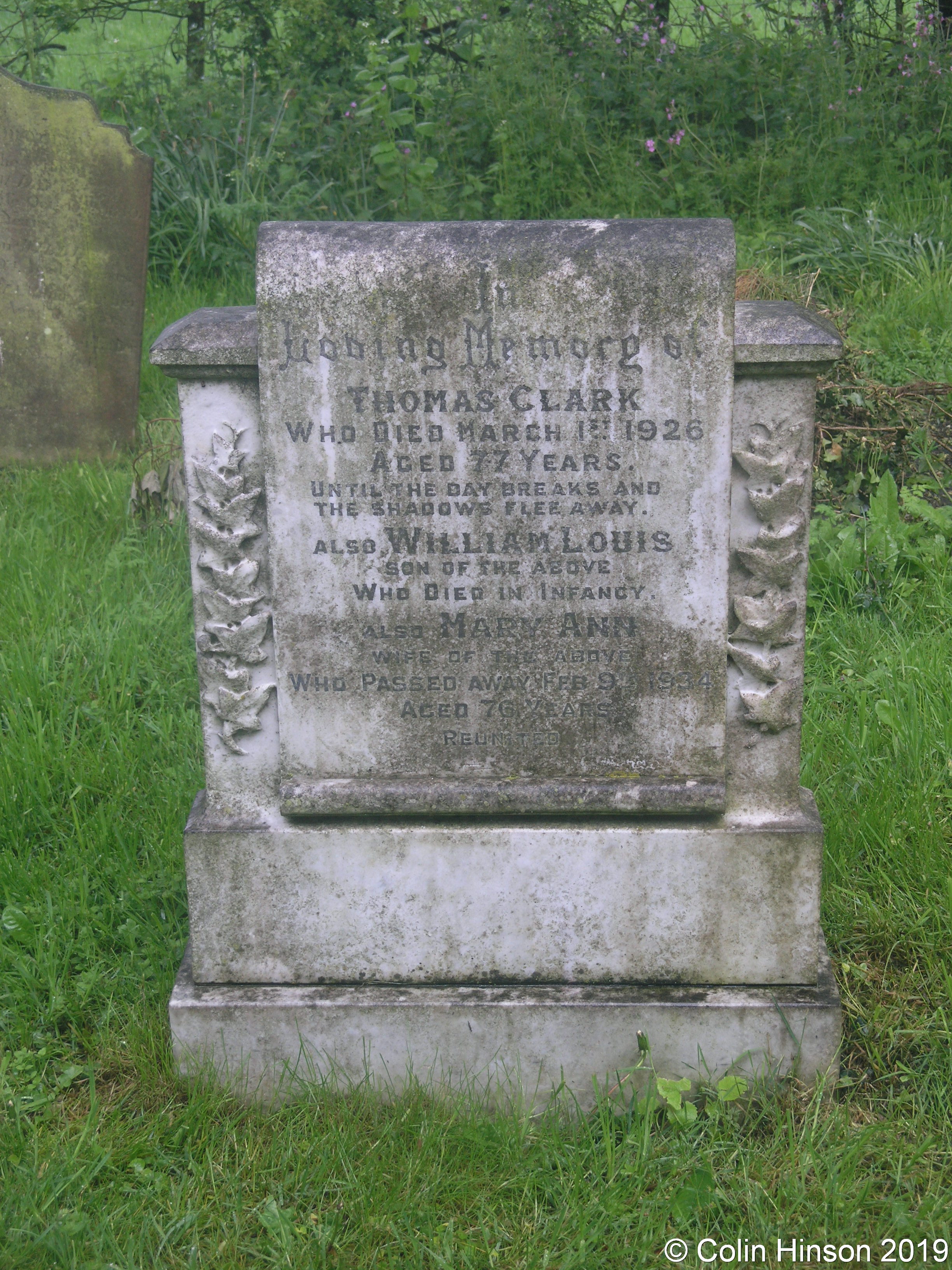GENUKI: Elstronwick Churchyard gravestones etc., Yorkshire (East Riding)