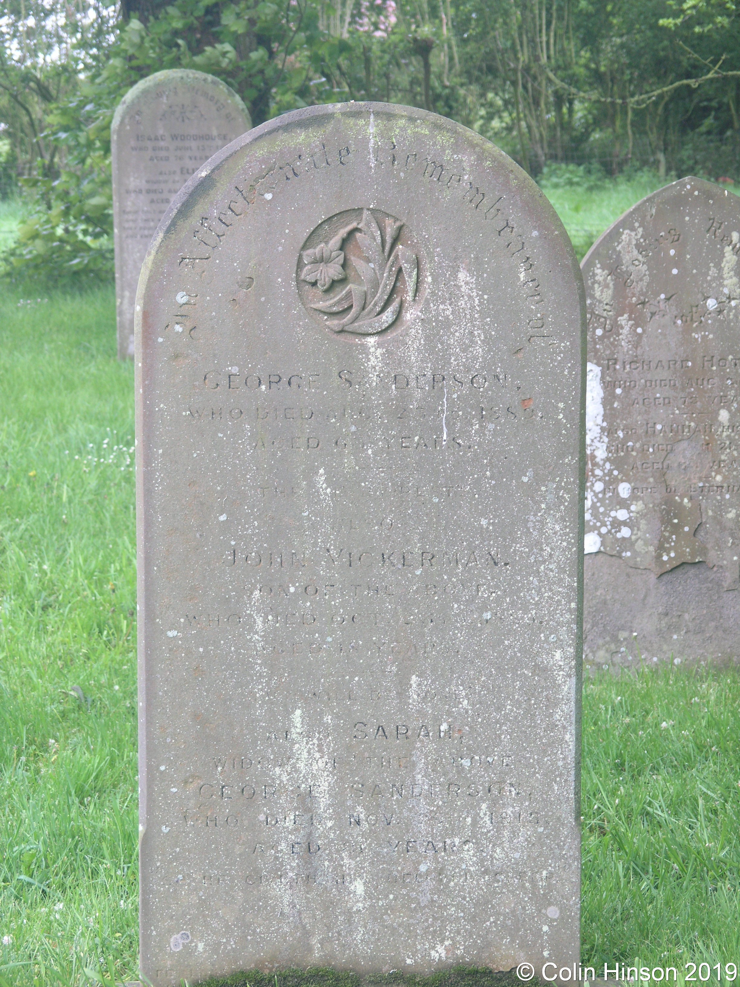 GENUKI: Elstronwick Churchyard gravestones etc., Yorkshire (East Riding)