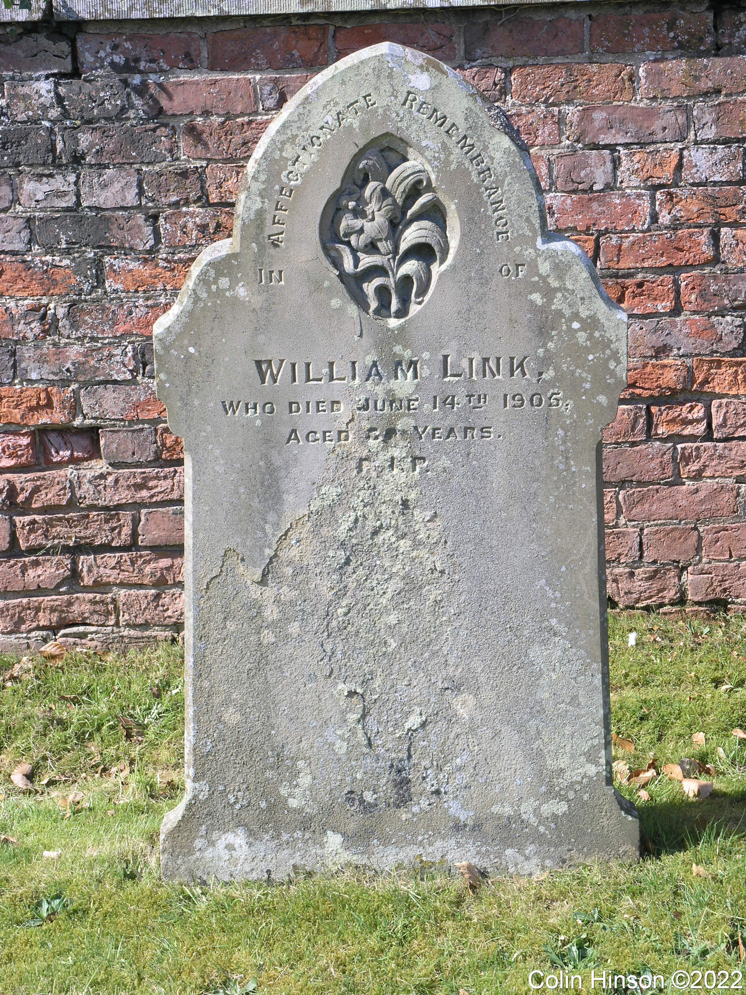 GENUKI: Everingham Cemetery gravestones etc., Yorkshire (East Riding)