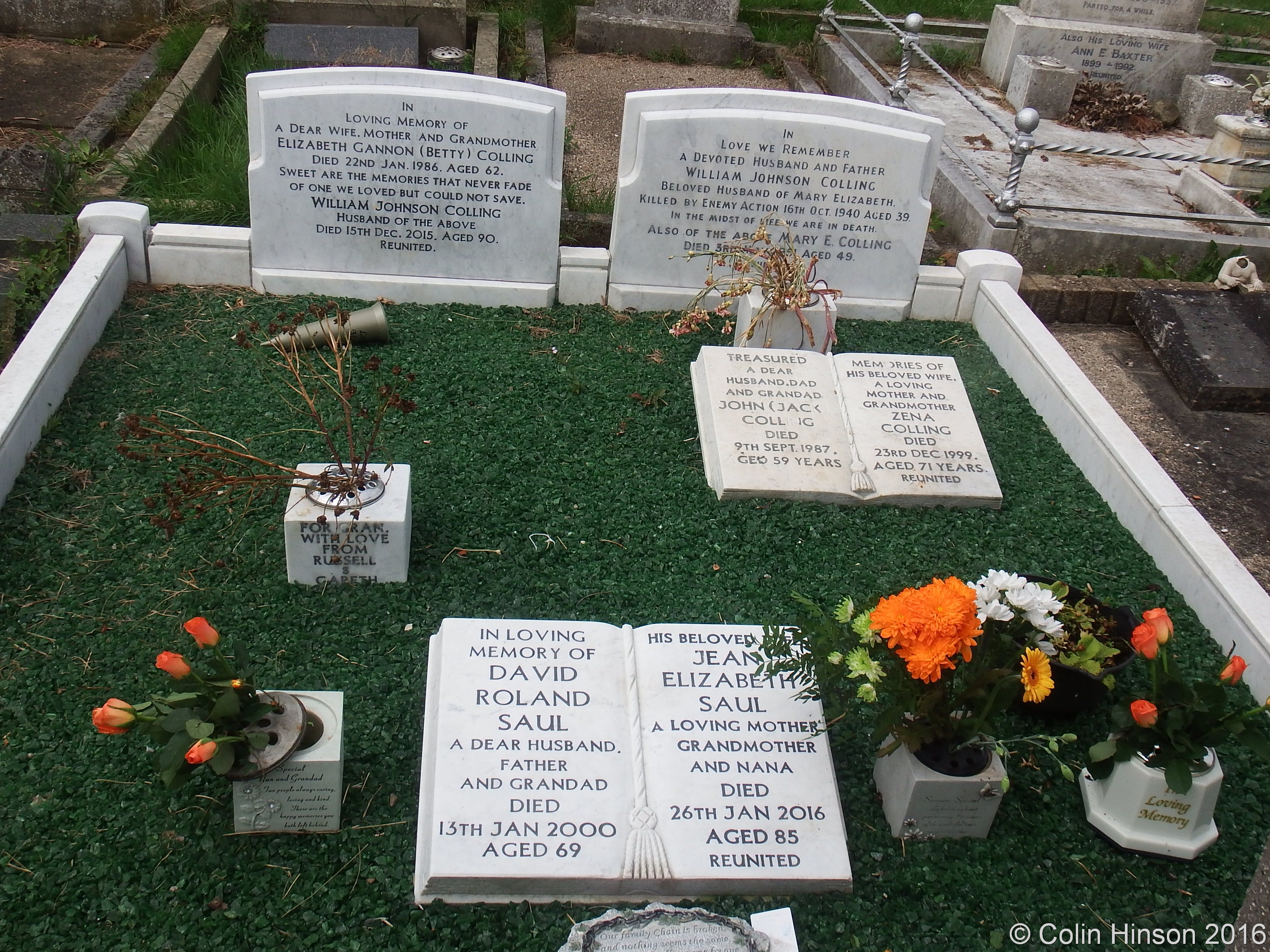 GENUKI: Filey Churchyard gravestones etc., Yorkshire (East Riding)