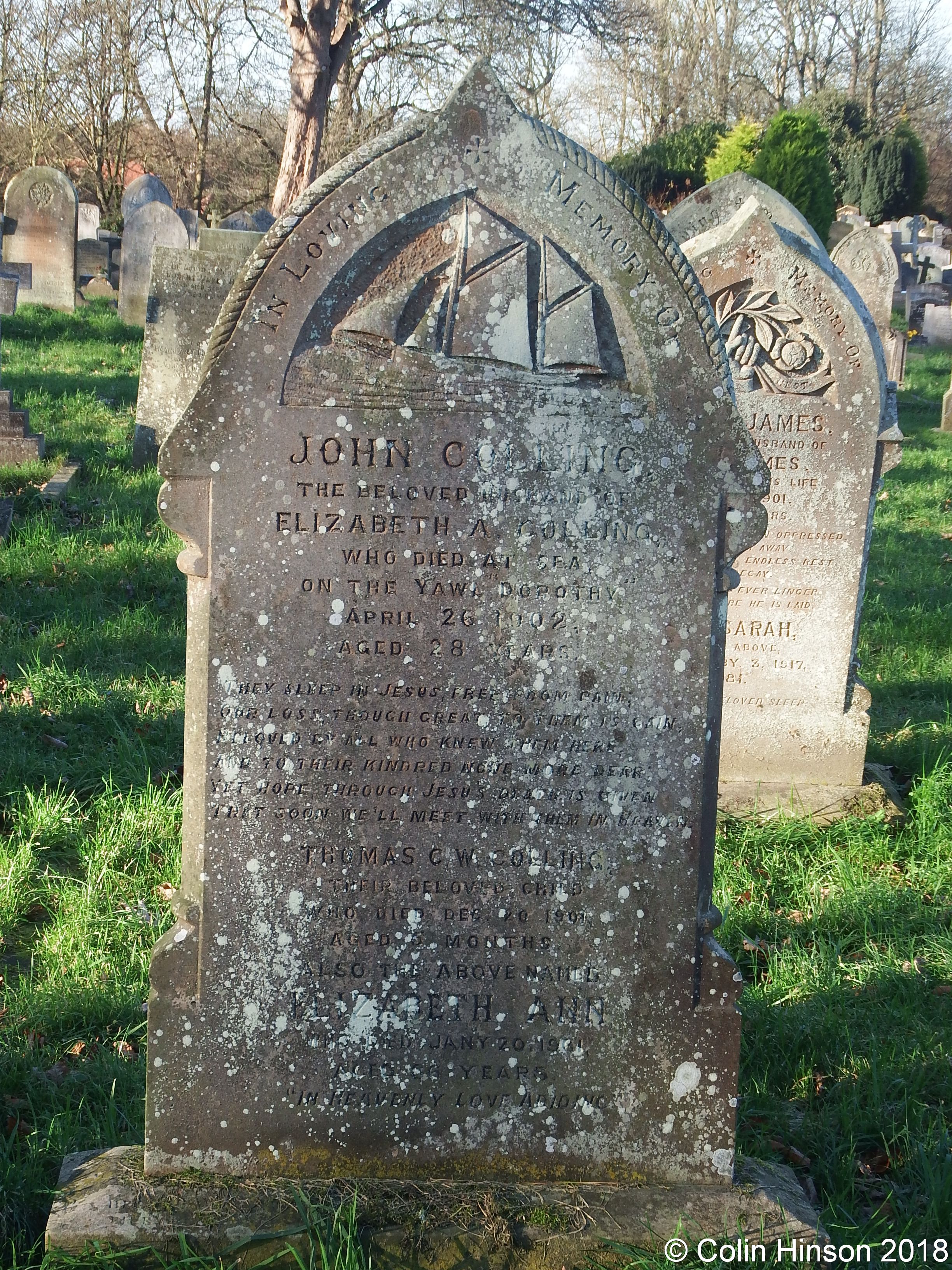 GENUKI: Filey Churchyard gravestones etc., Yorkshire (East Riding)