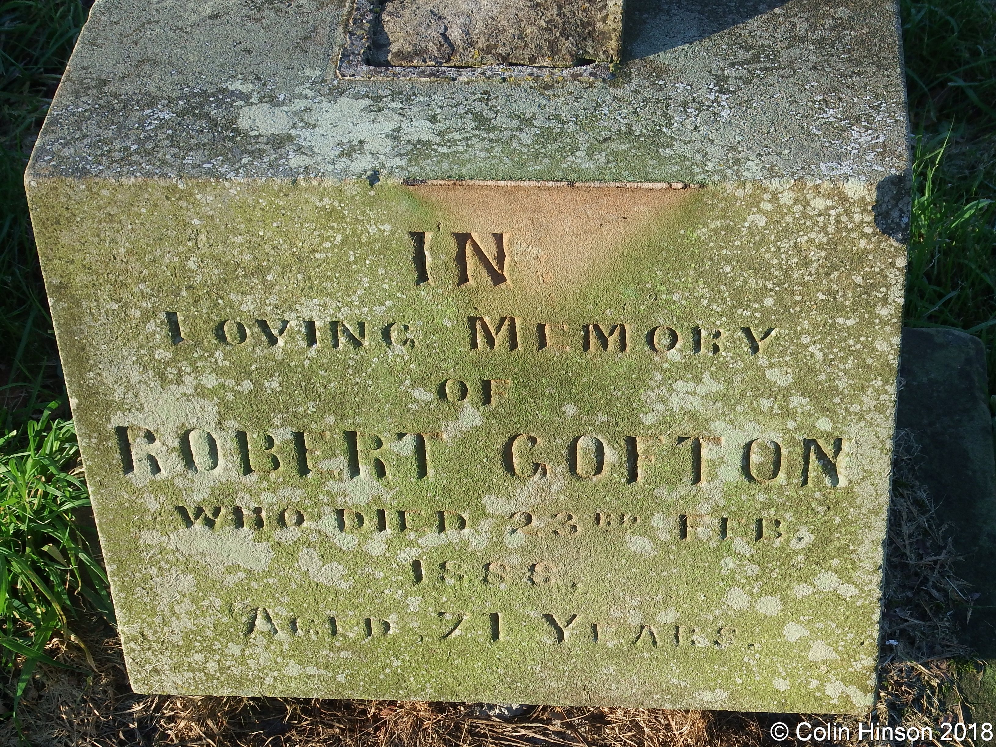 GENUKI: Filey Churchyard gravestones etc., Yorkshire (East Riding)