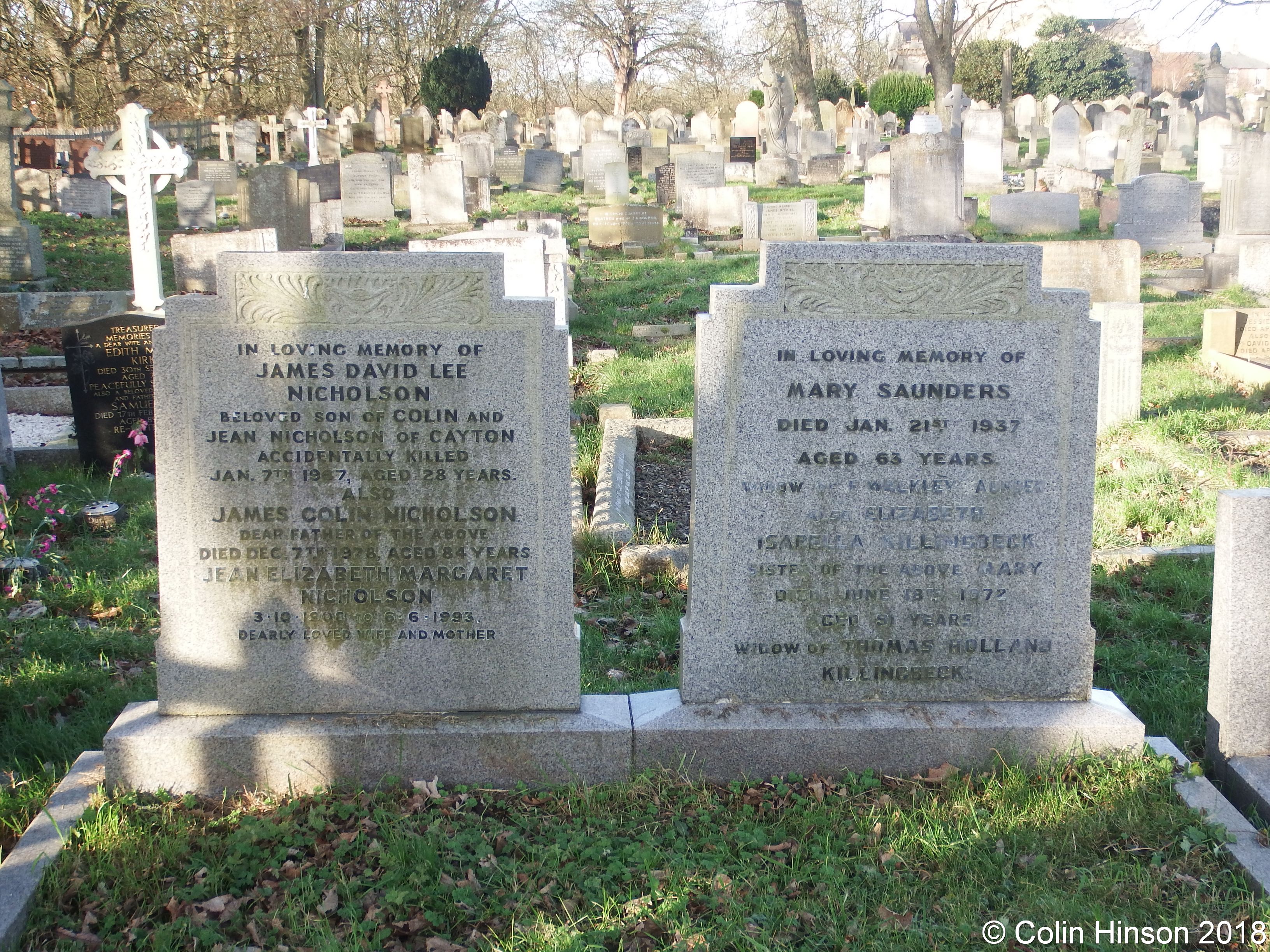 GENUKI: Filey Churchyard gravestones etc., Yorkshire (East Riding)