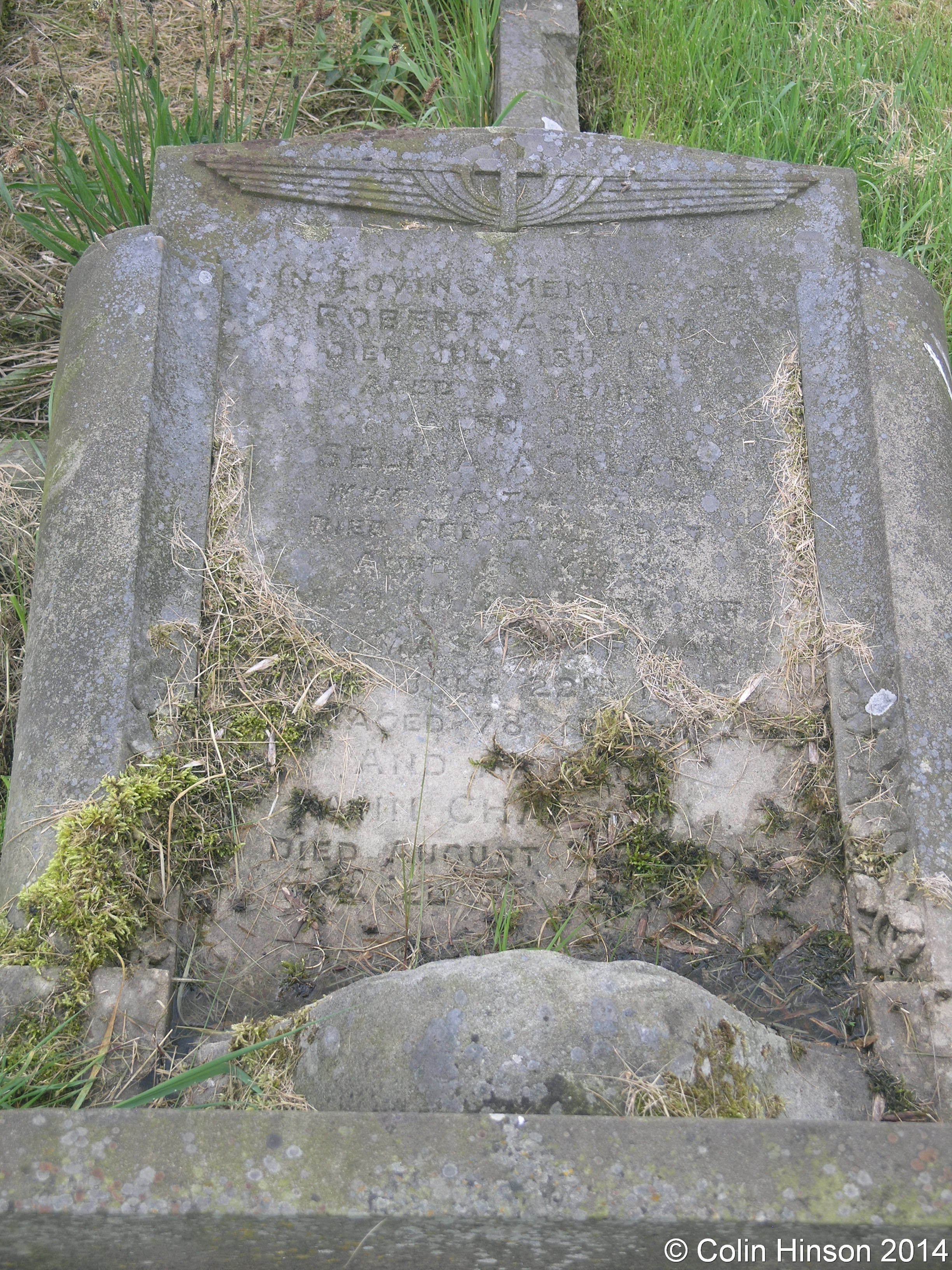 GENUKI: Fridaythorpe Churchyard gravestones etc., Yorkshire (East Riding)