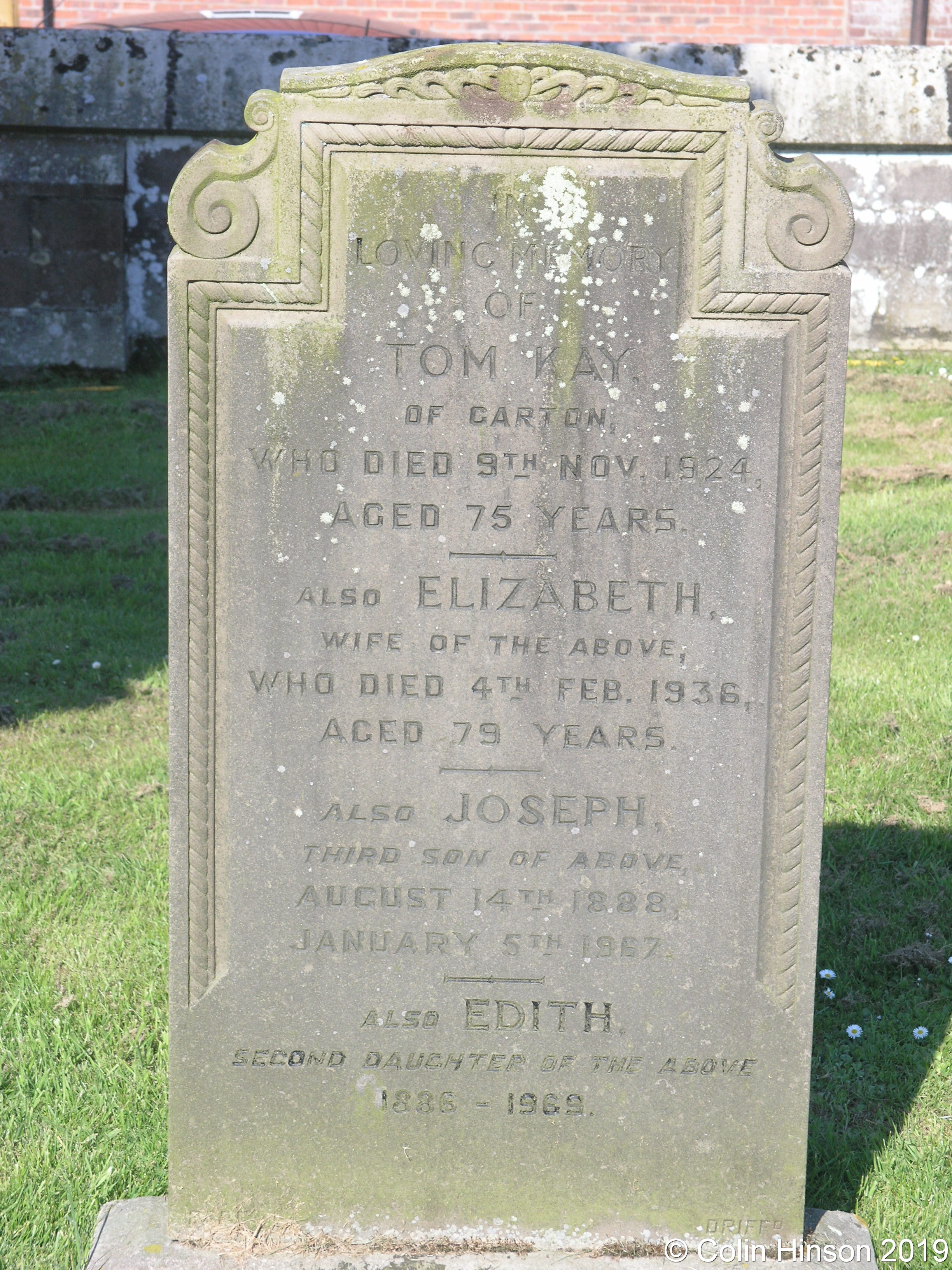 GENUKI: Garton on the Wolds Churchyard gravestones etc., Yorkshire ...