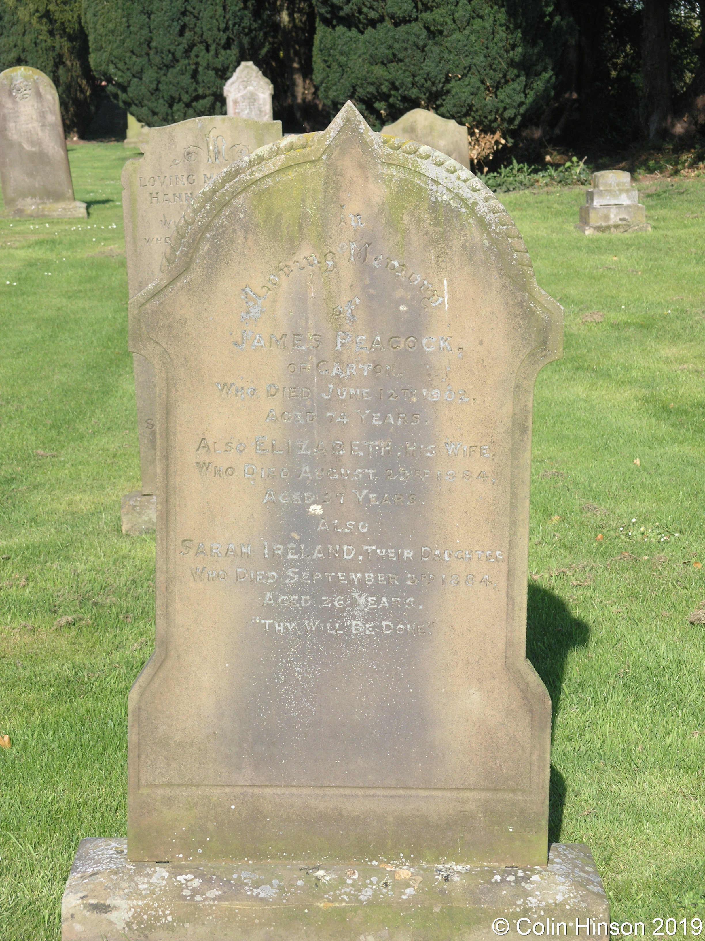 GENUKI: Garton on the Wolds Churchyard gravestones etc., Yorkshire ...