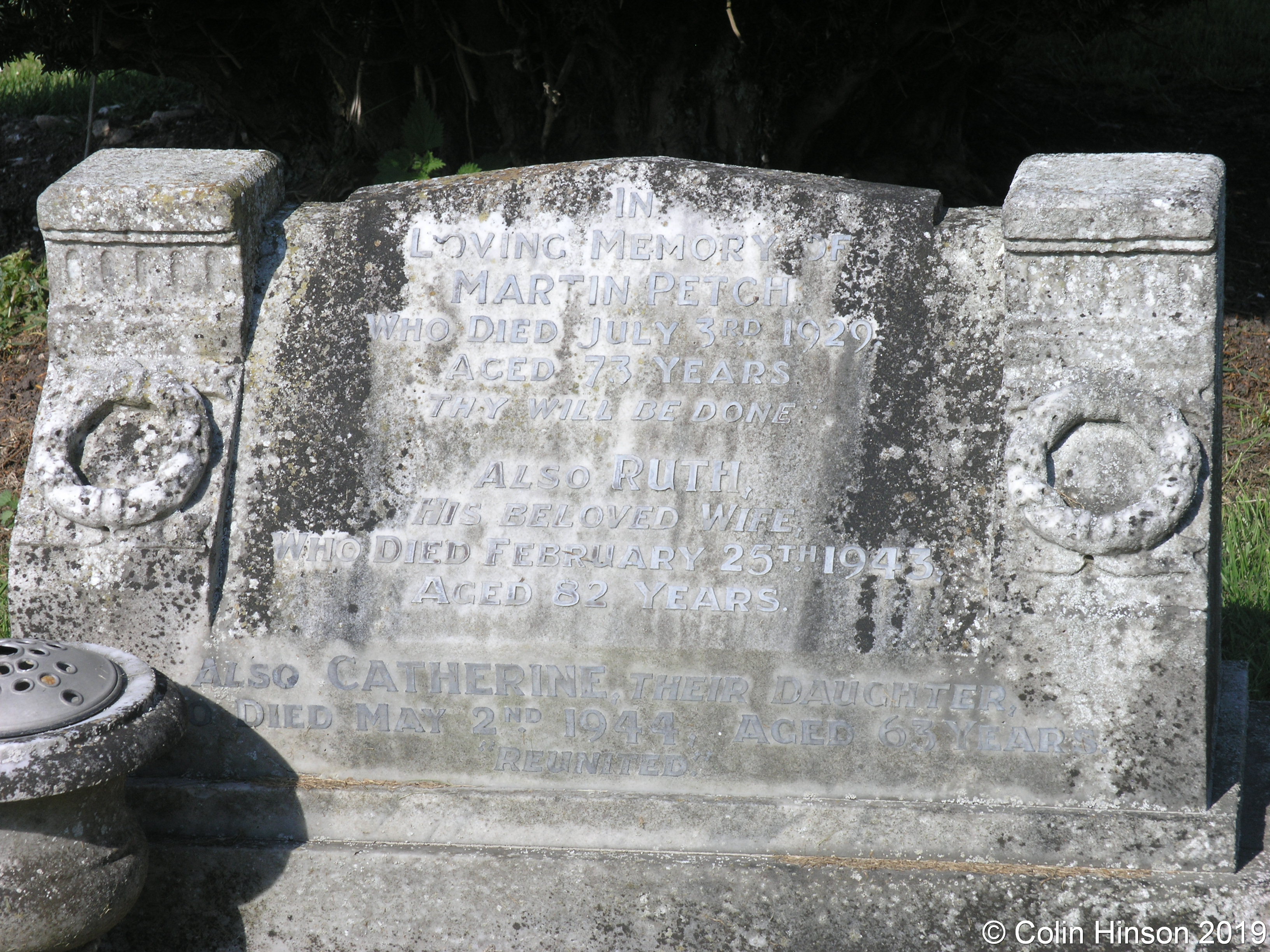 GENUKI: Garton on the Wolds Churchyard gravestones etc., Yorkshire ...