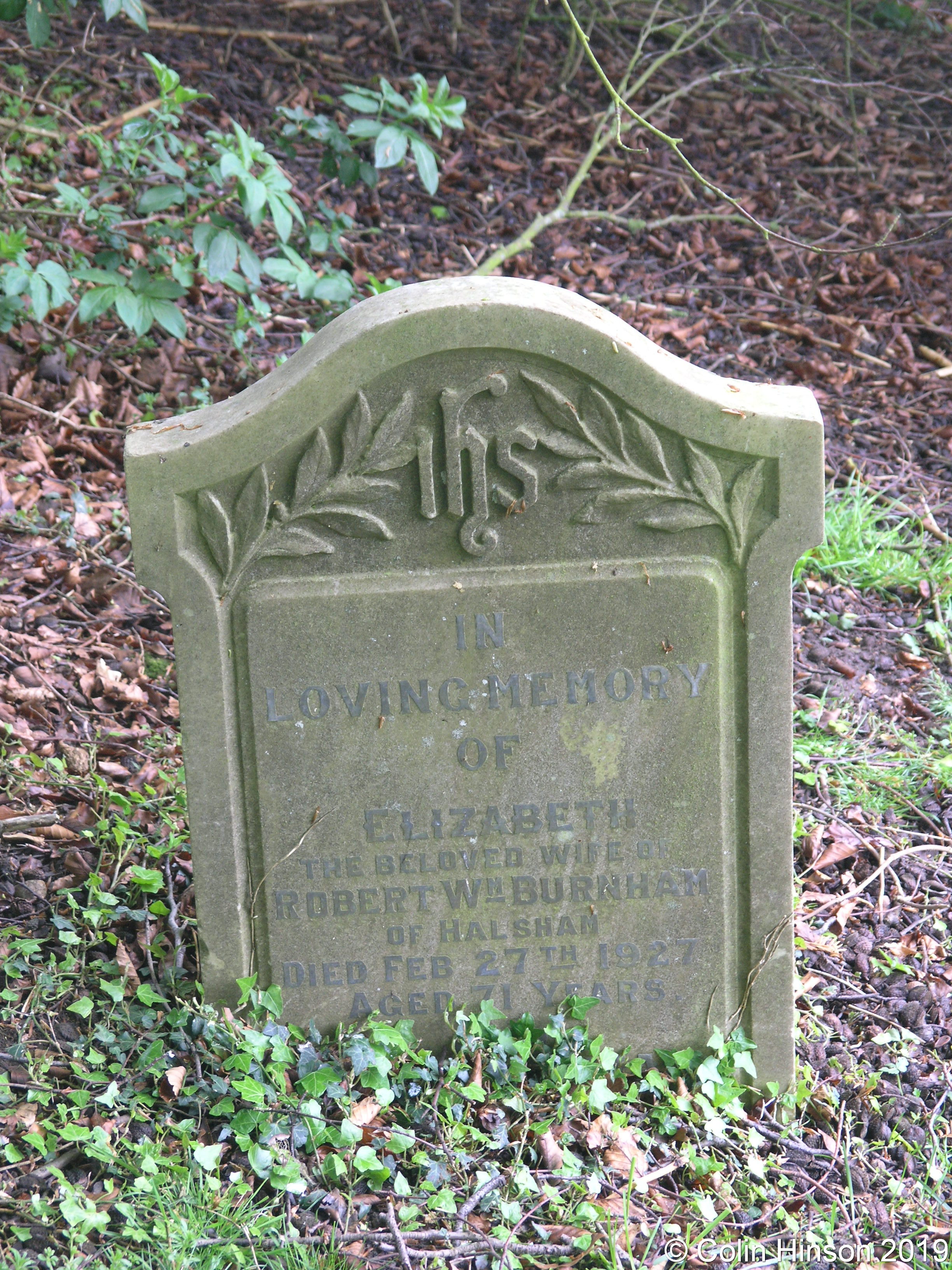 GENUKI: Halsham Churchyard gravestones etc., Yorkshire (East Riding)