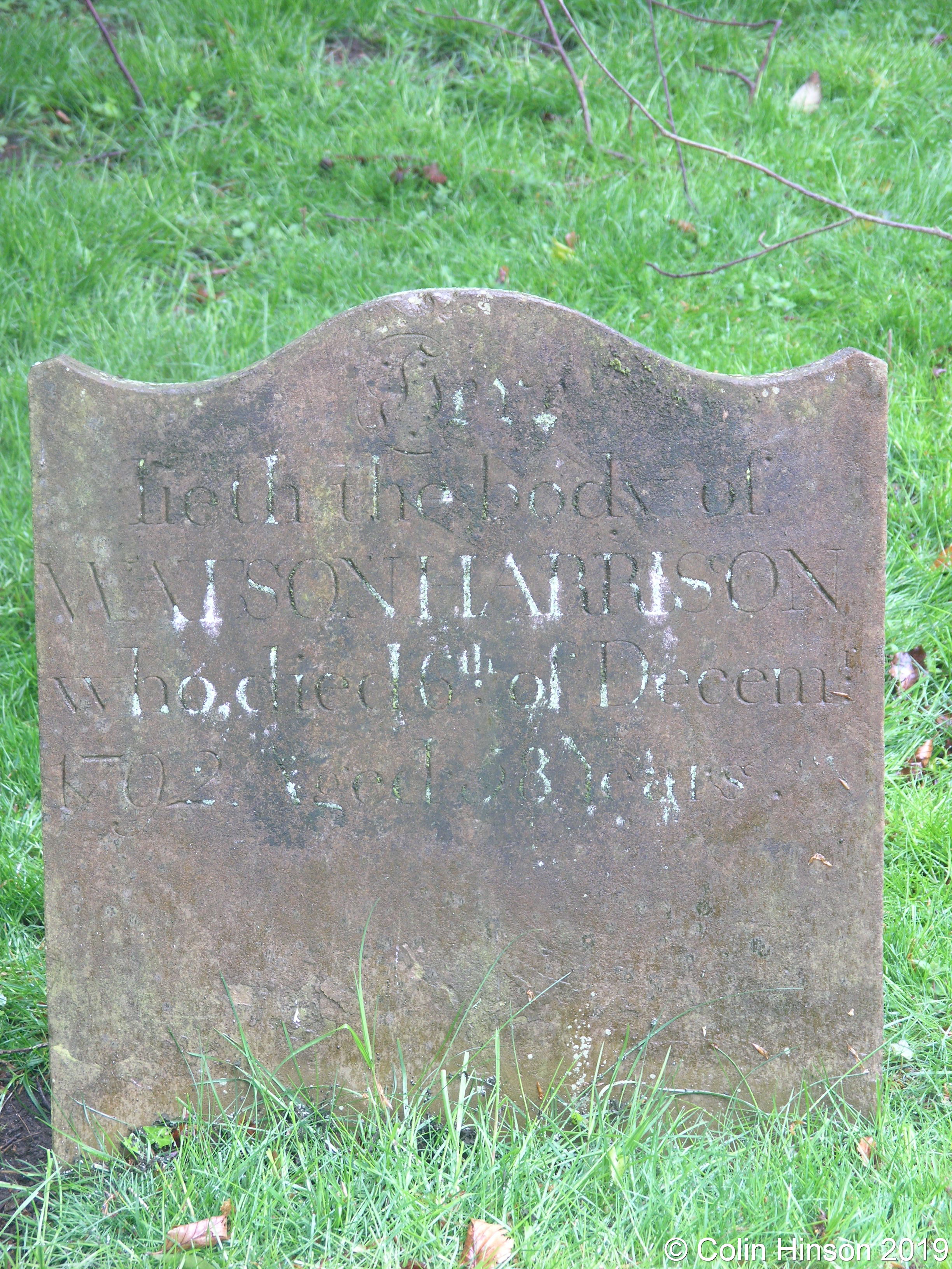 GENUKI: Halsham Churchyard gravestones etc., Yorkshire (East Riding)