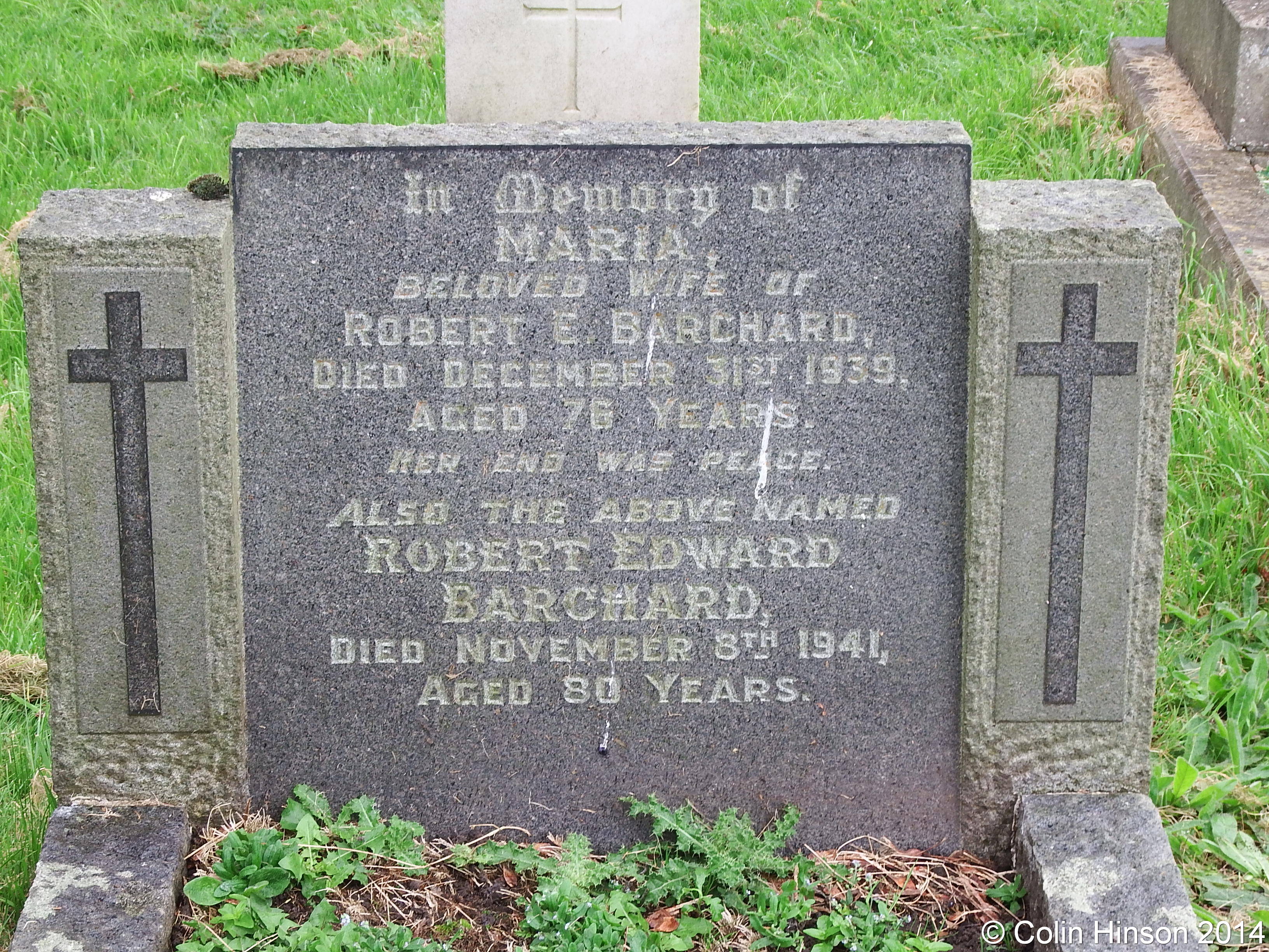 GENUKI: Hornsea Cemetery gravestones etc., Yorkshire (East Riding)