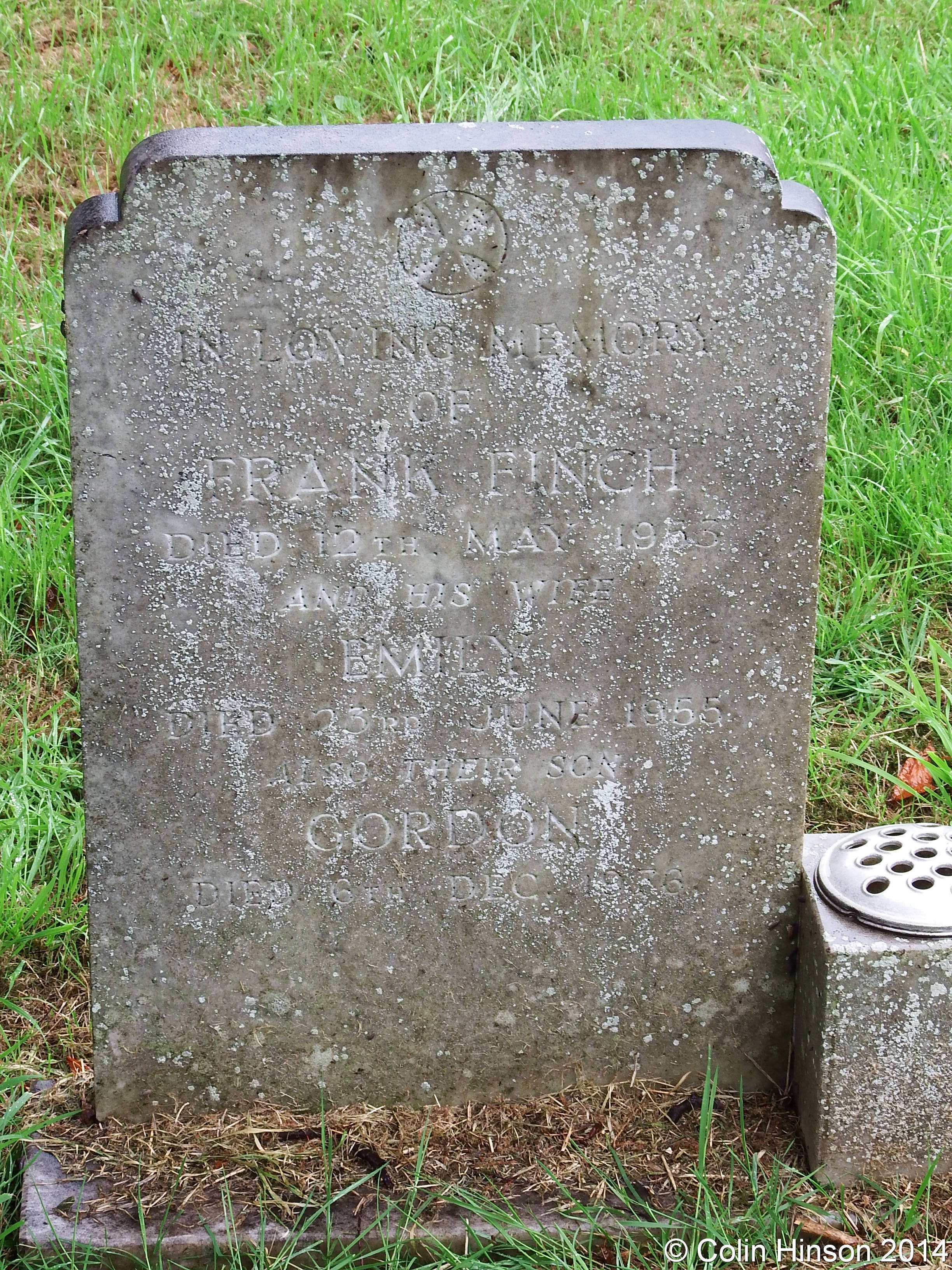 GENUKI: Hornsea Cemetery gravestones etc., Yorkshire (East Riding)