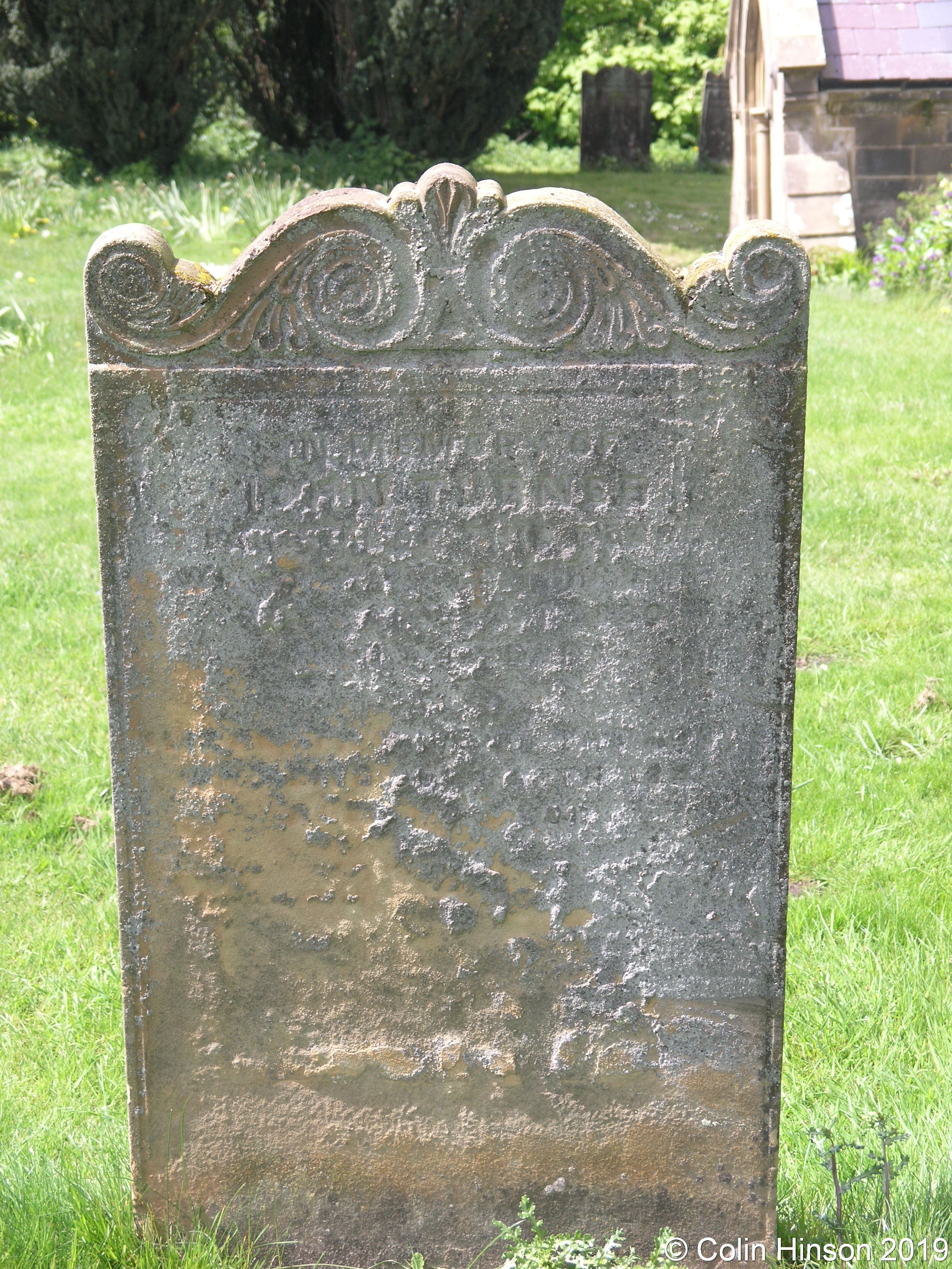 GENUKI: Huggate Churchyard gravestones etc., Yorkshire (East Riding)