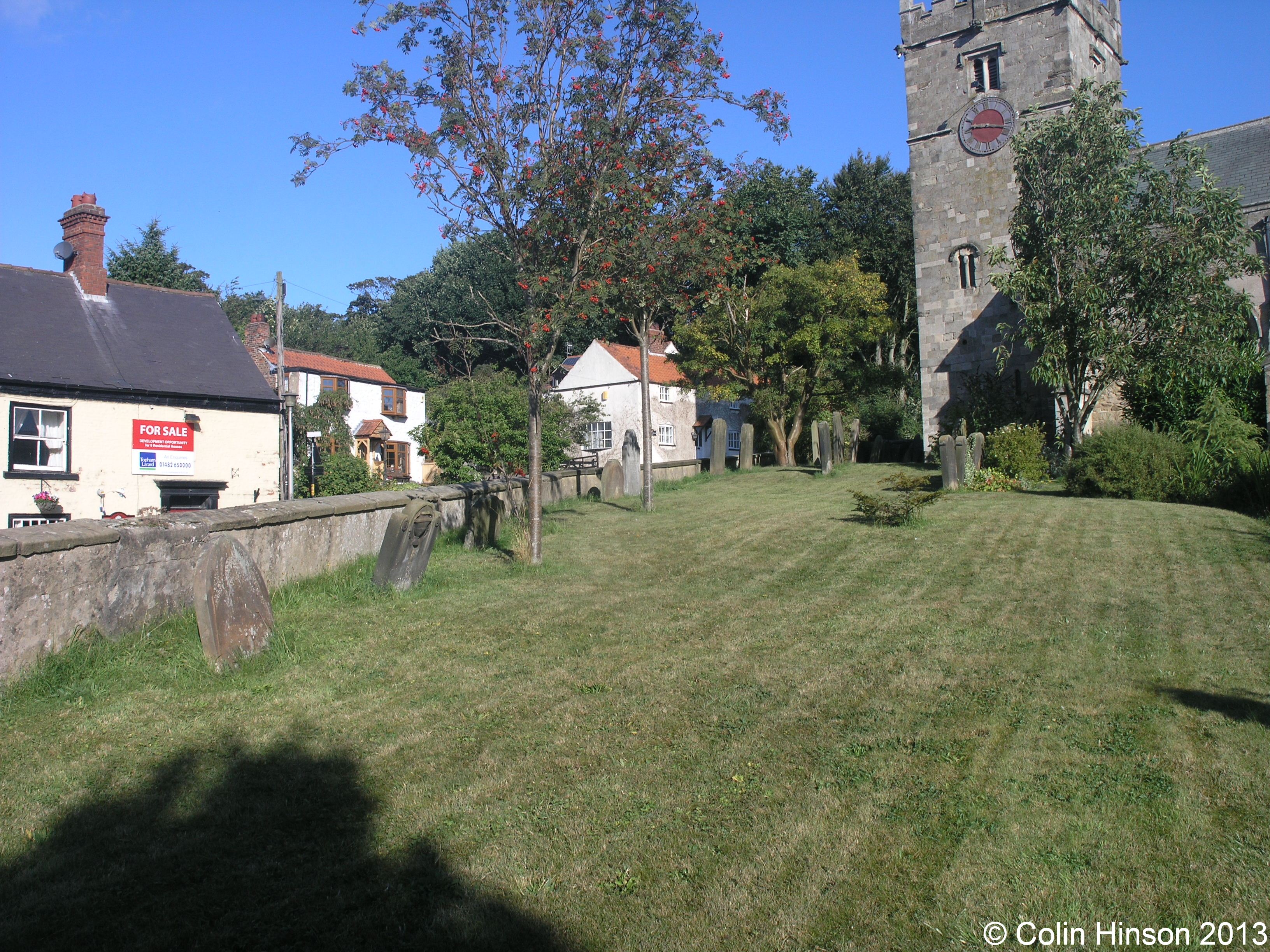 GENUKI: Hunmanby Churchyard gravestones etc., Yorkshire (East Riding)