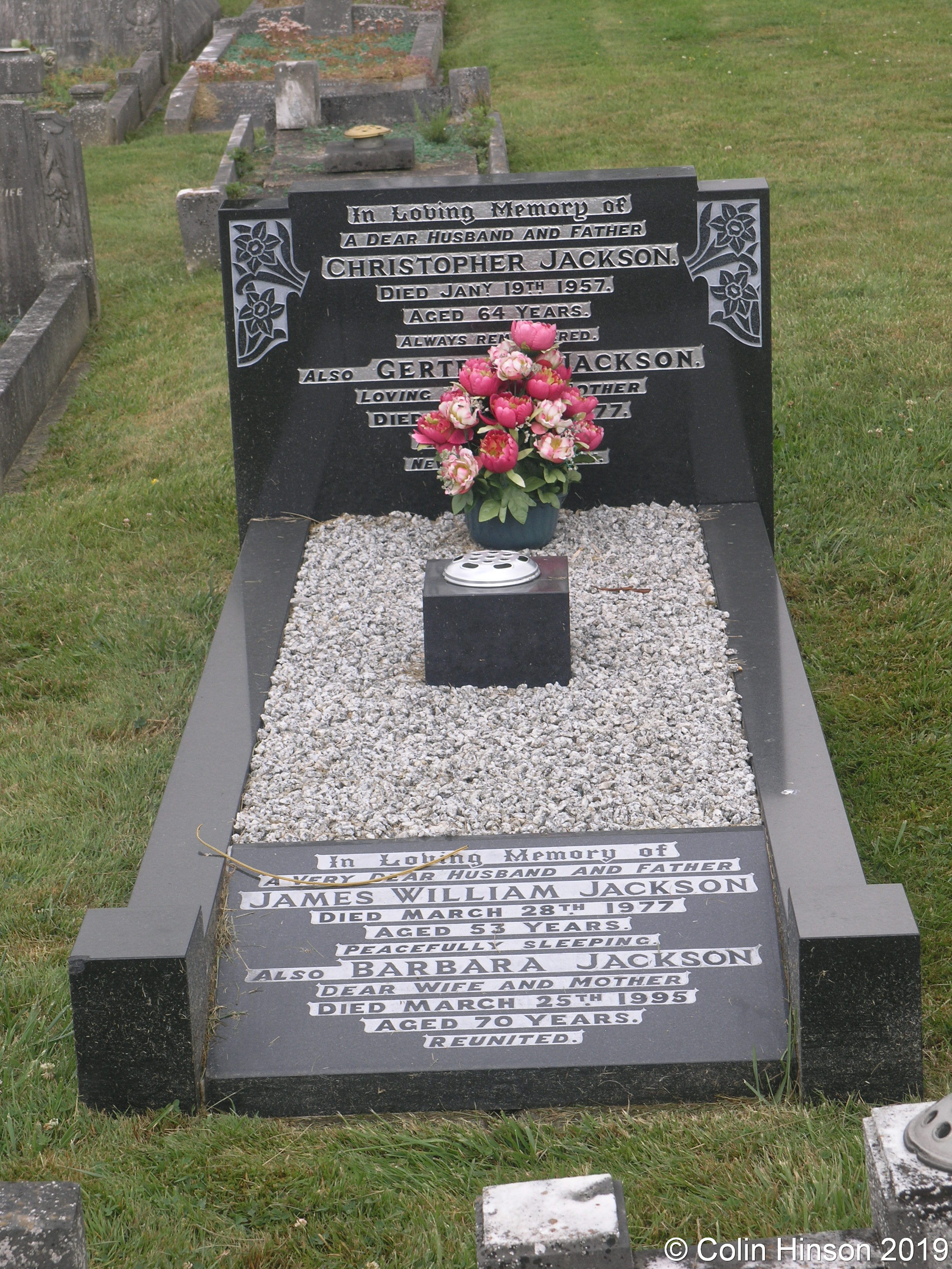 GENUKI: Keyingham Cemetery gravestones etc., Yorkshire (East Riding)