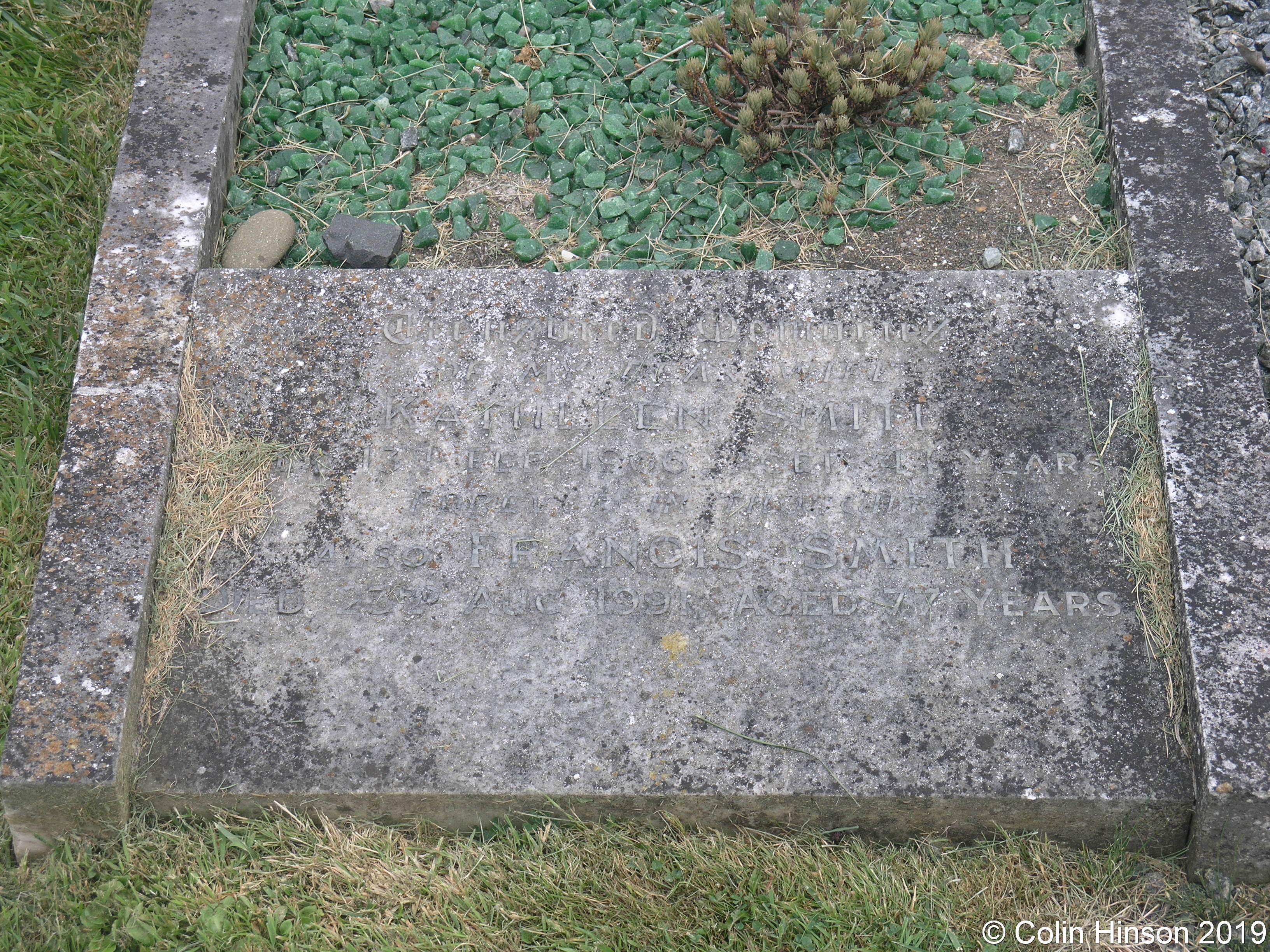 GENUKI: Keyingham Cemetery gravestones etc., Yorkshire (East Riding)