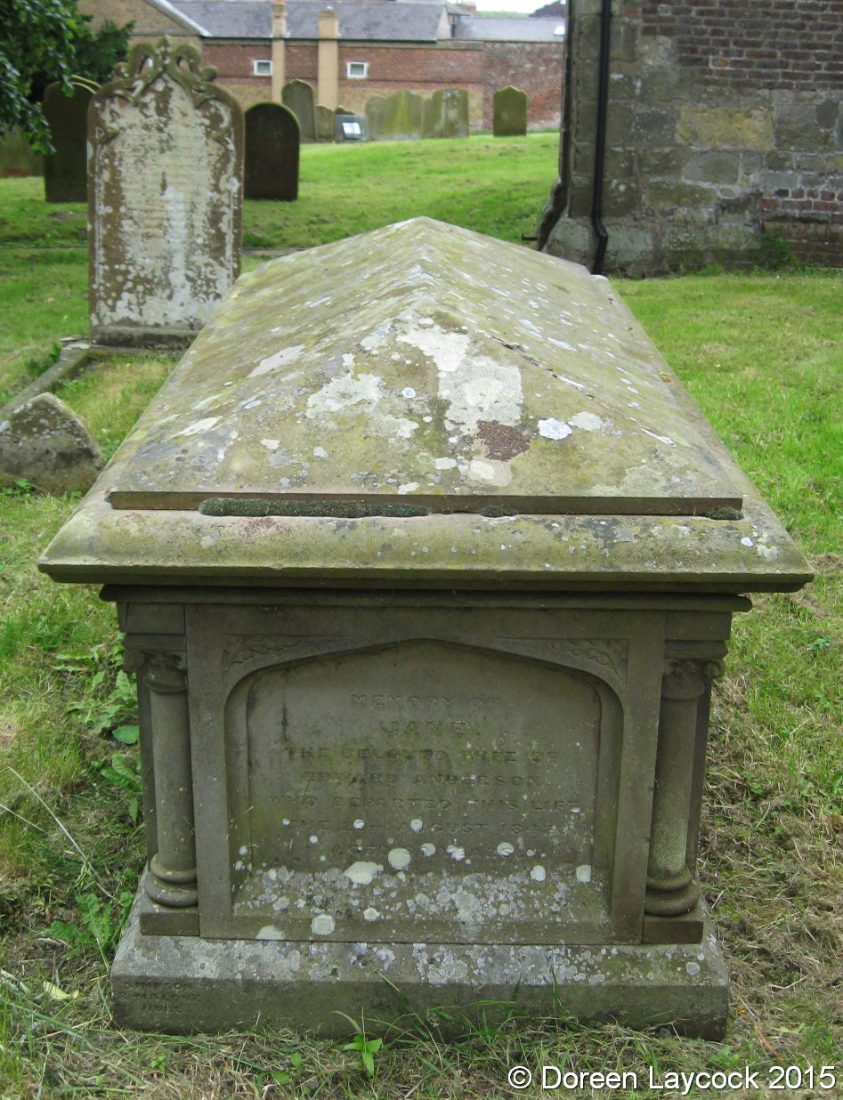 GENUKI: Kilham Churchyard gravestones etc., Yorkshire (East Riding)