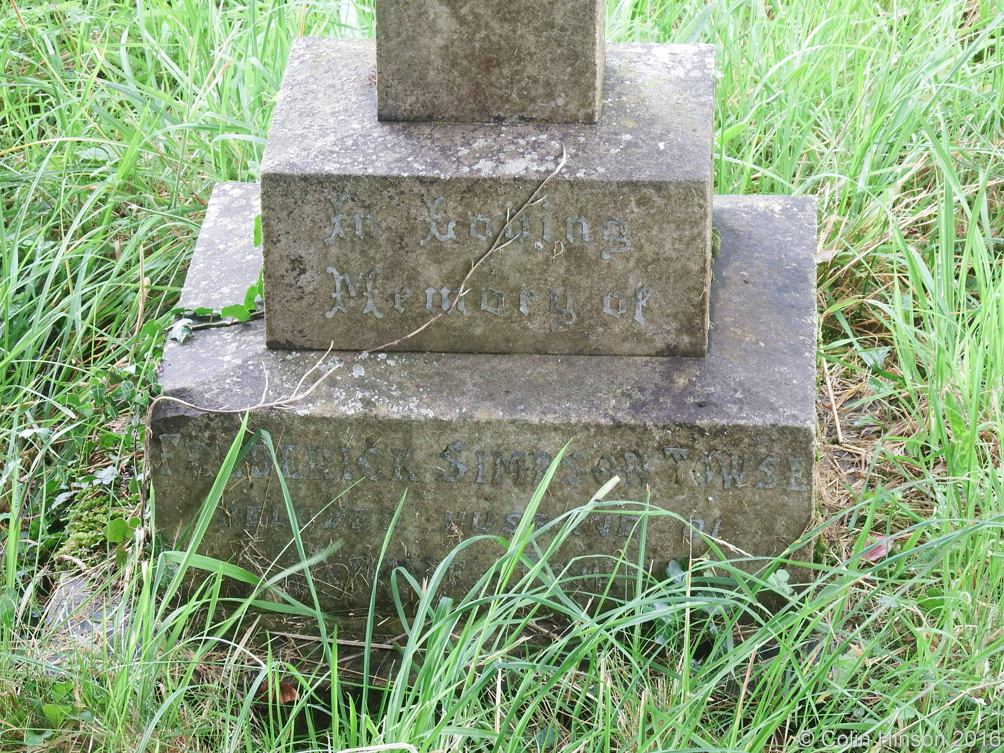 GENUKI: KirbyUnderdale Churchyard gravestones etc., Yorkshire (East Riding)