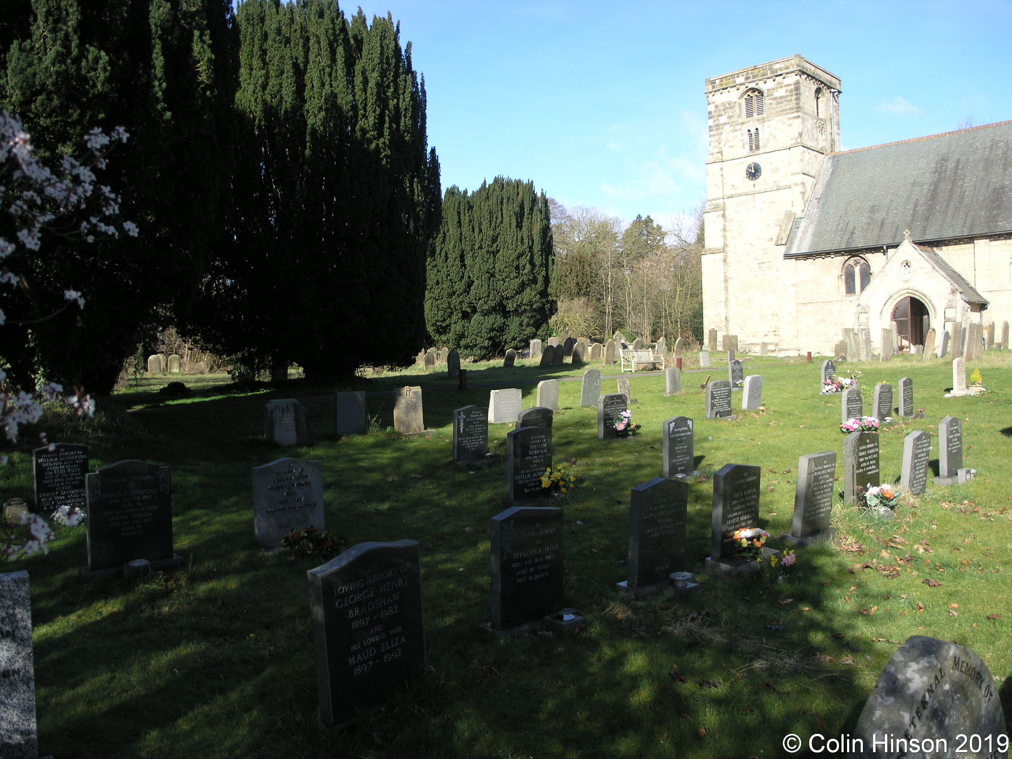GENUKI: Kirkburn Churchyard gravestones etc., Yorkshire (East Riding)