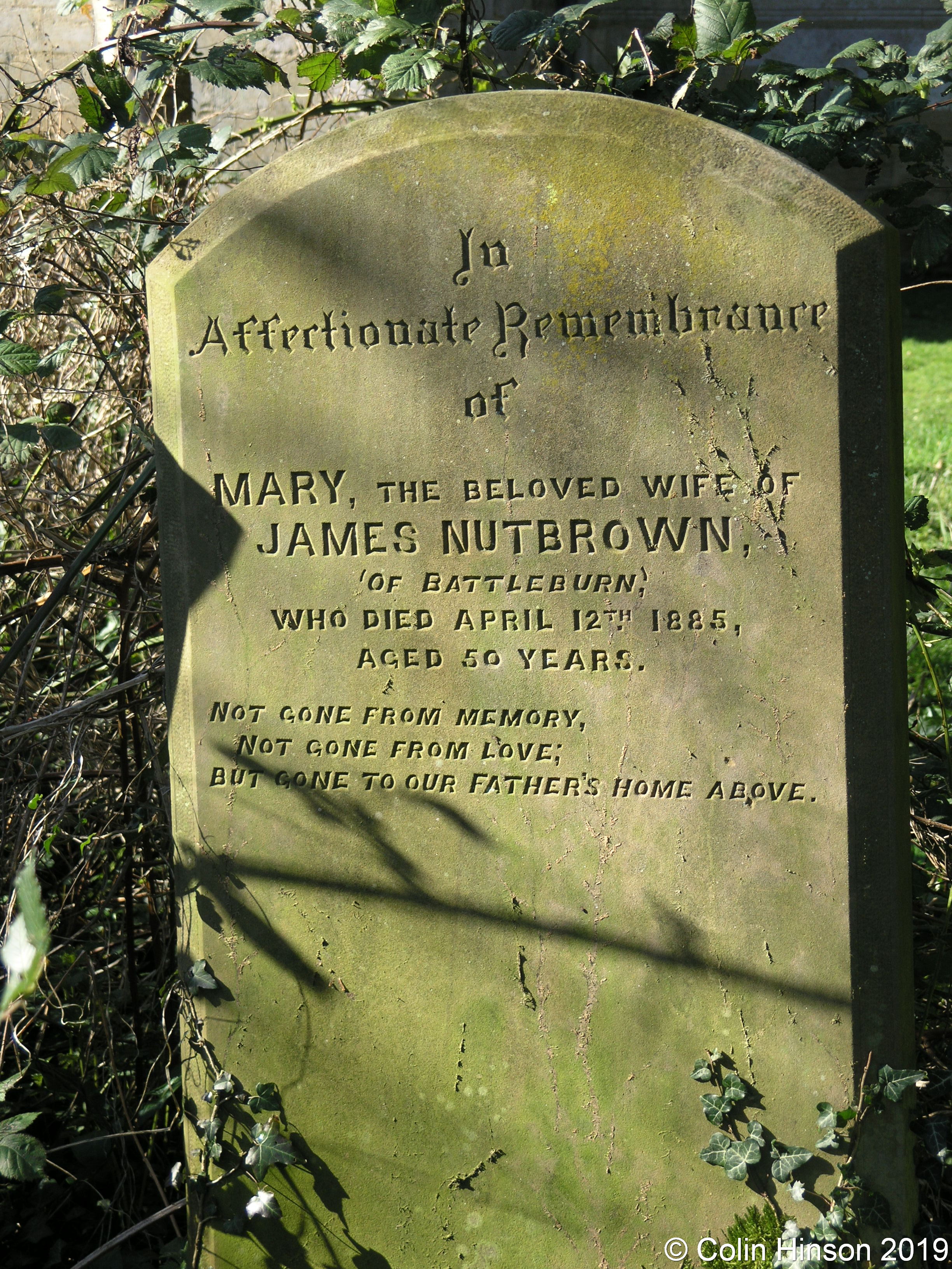 GENUKI: Kirkburn Churchyard gravestones etc., Yorkshire (East Riding)