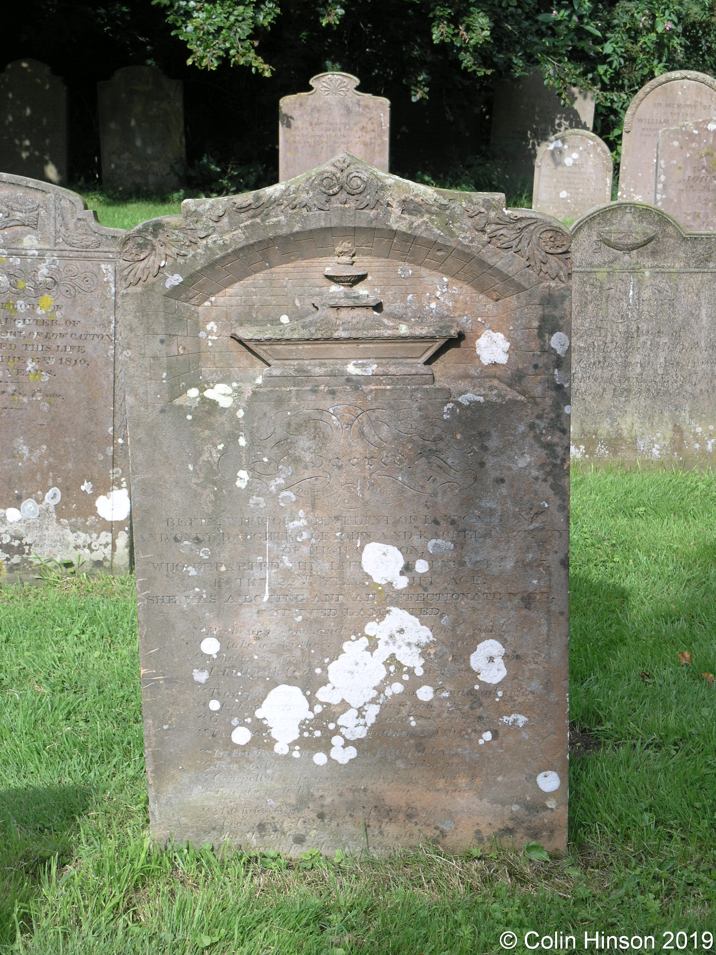 GENUKI: Low Catton Churchyard gravestones etc., Yorkshire (East Riding)