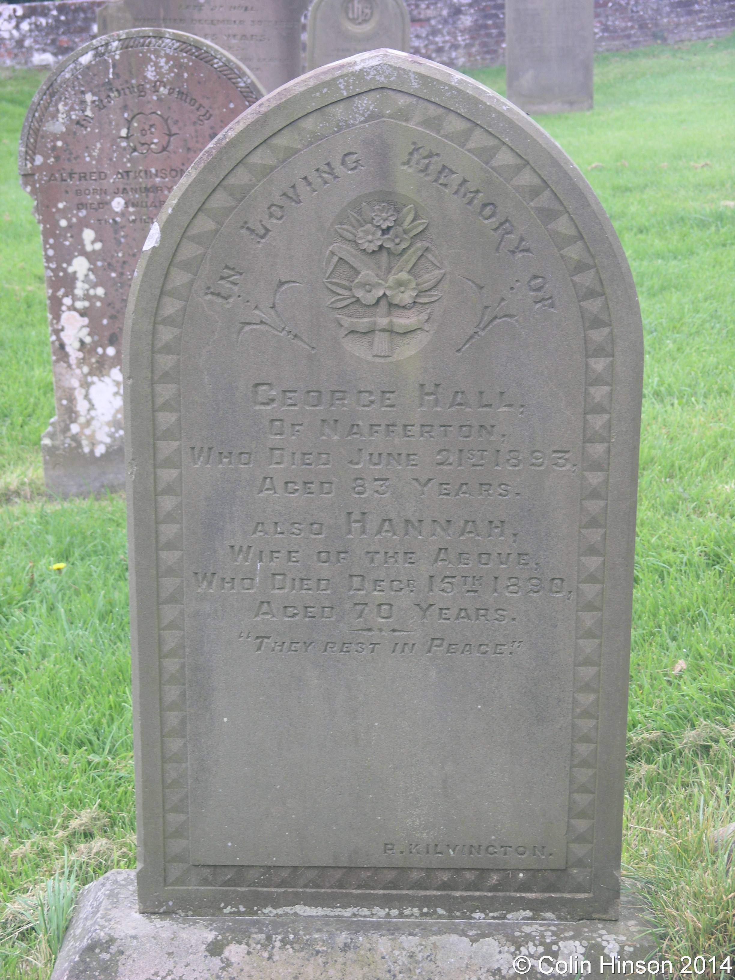 GENUKI: Nafferton Churchyard gravestones etc., Yorkshire (East Riding)