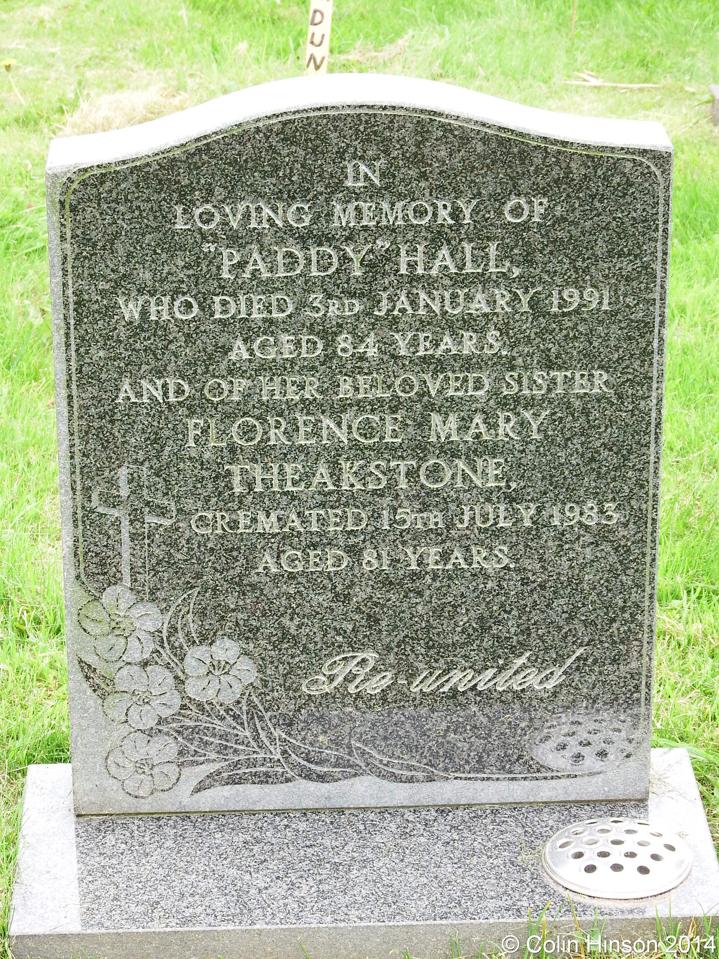 GENUKI: Nafferton Churchyard gravestones etc., Yorkshire (East Riding)