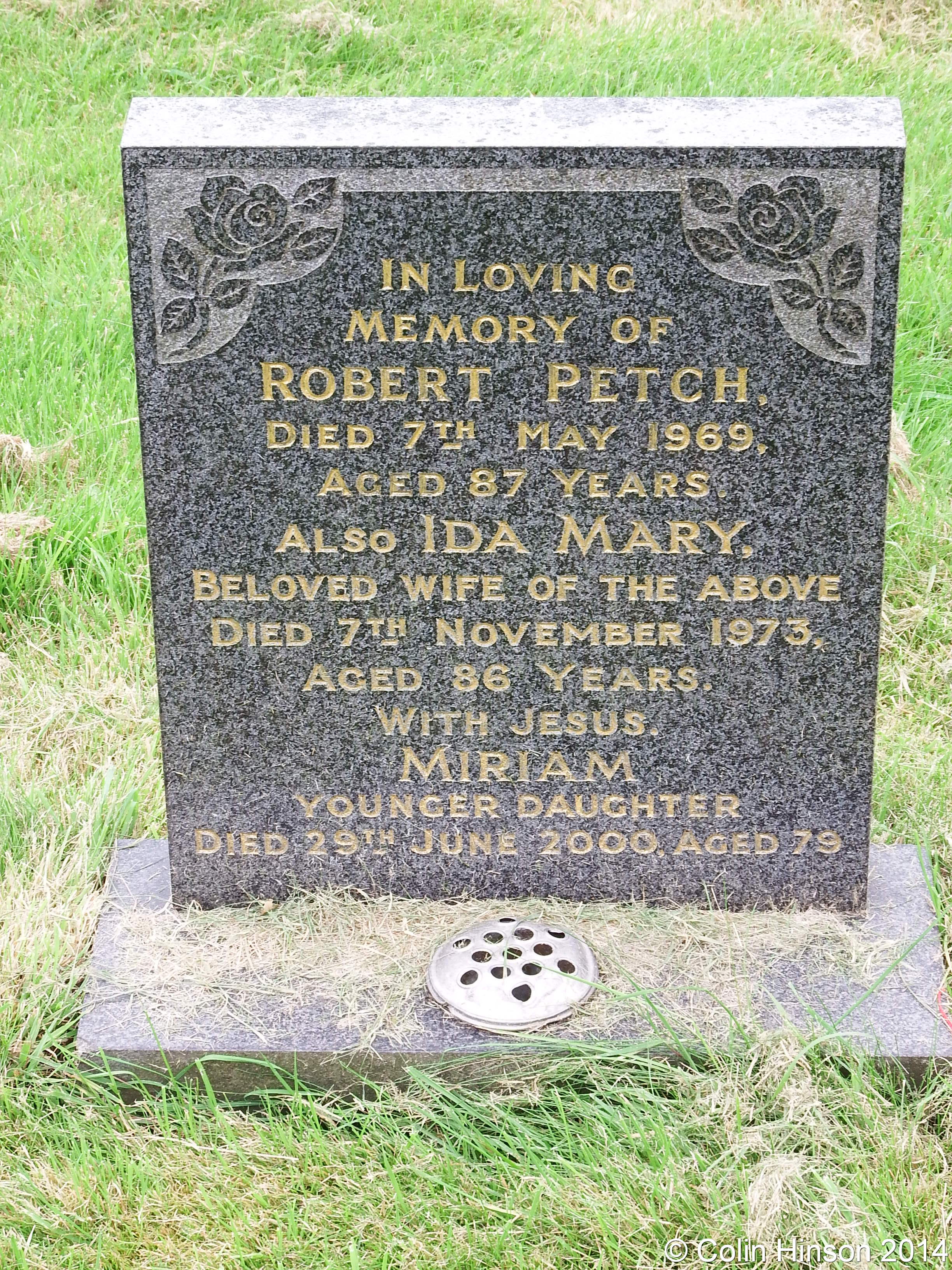 GENUKI: Nafferton Churchyard gravestones etc., Yorkshire (East Riding)