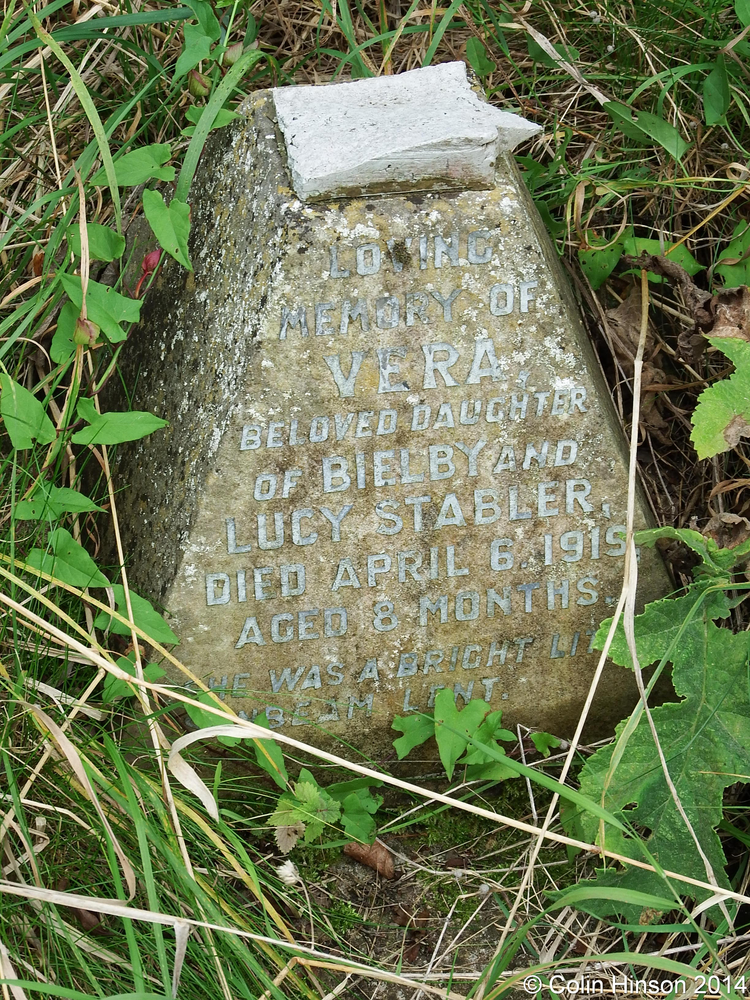 GENUKI: Nafferton Churchyard gravestones etc., Yorkshire (East Riding)